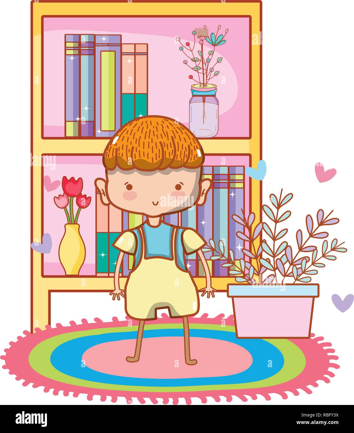 cute child cartoon Stock Vector Image & Art - Alamy