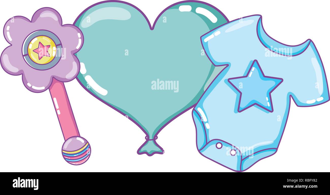 cute baby shower cartoon Stock Vector Image & Art - Alamy
