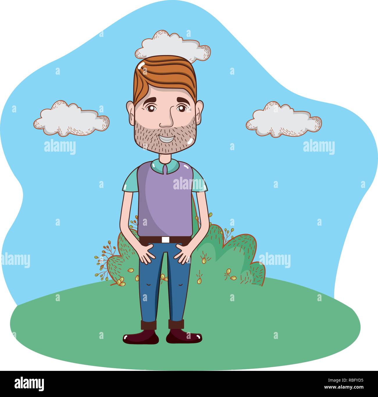 Young body positive cheerful Stock Vector Images - Alamy