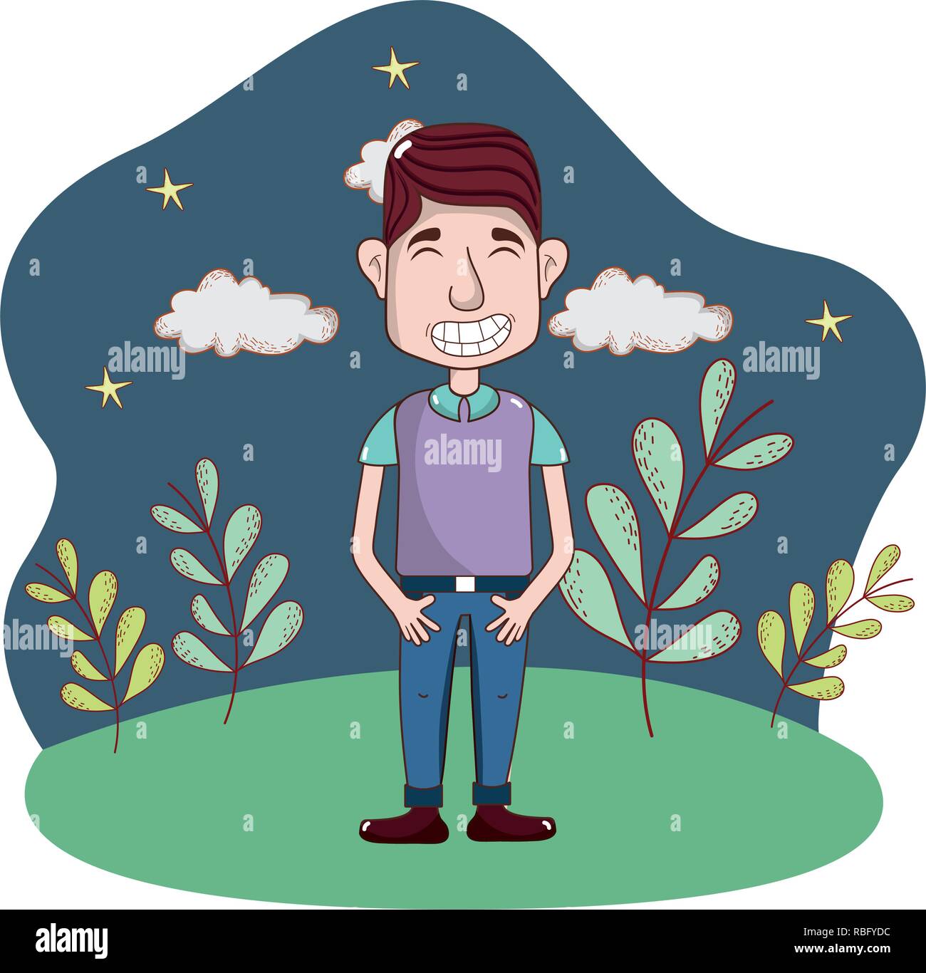 young man body cartoon Stock Vector Image & Art - Alamy