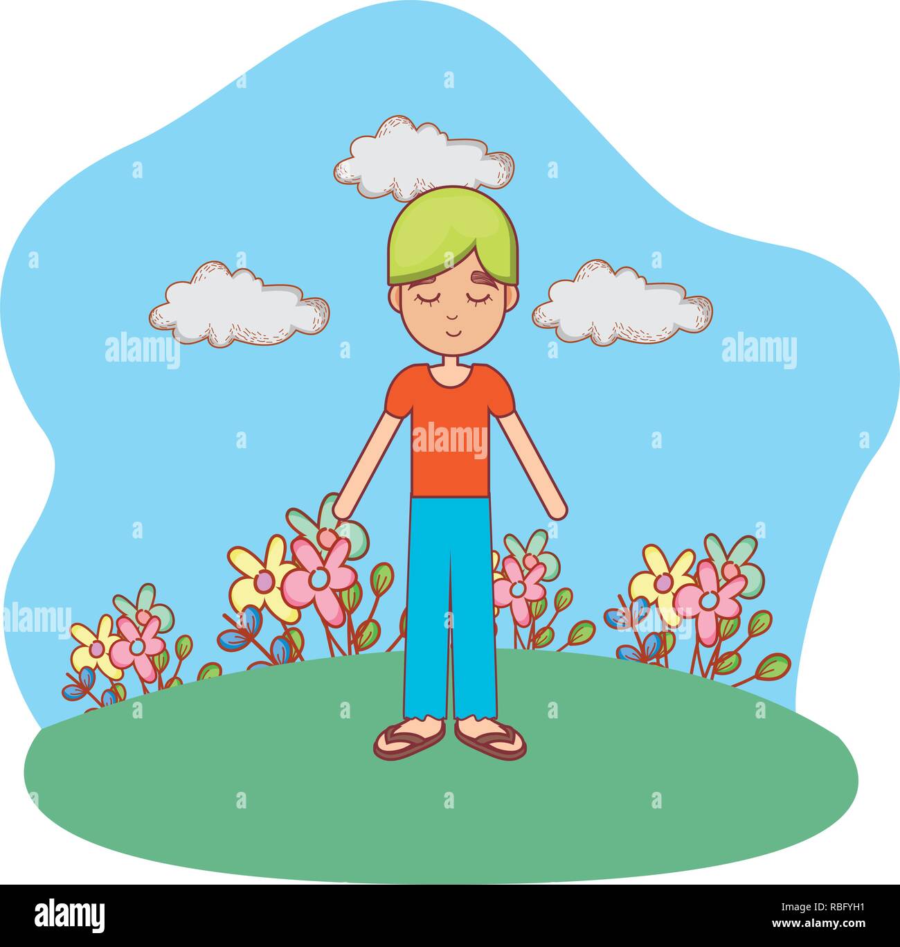 young man body cartoon Stock Vector Image & Art - Alamy