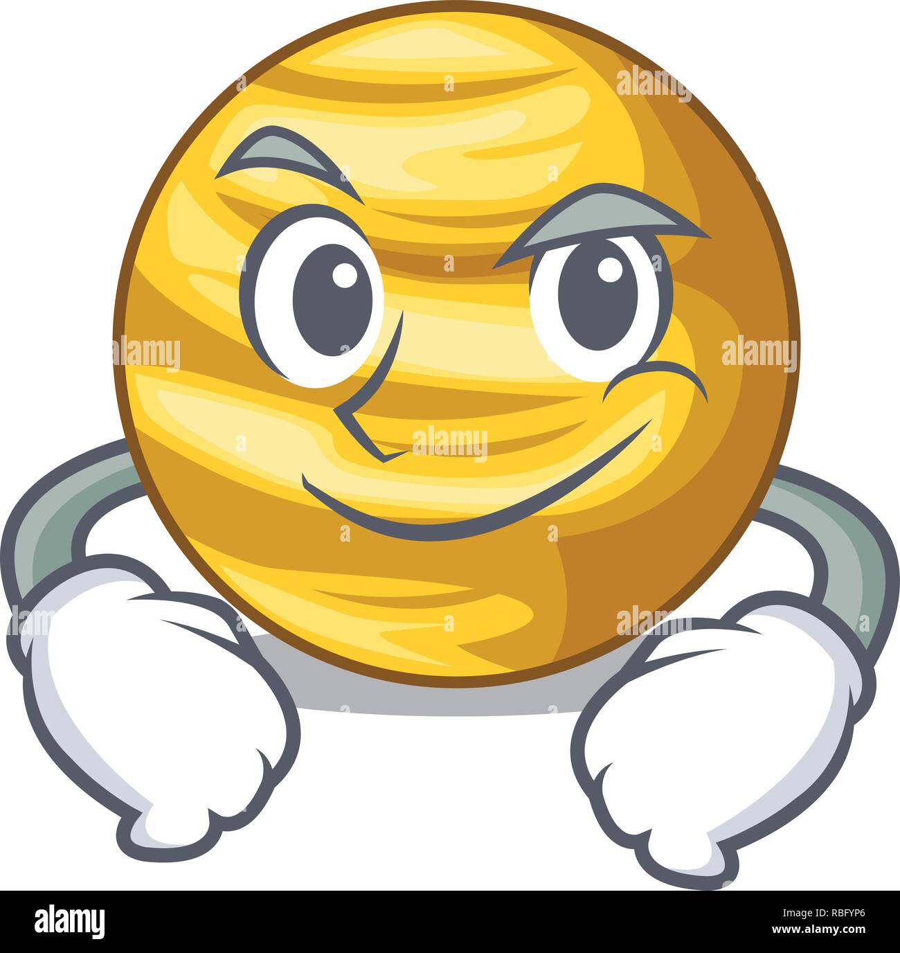 Funny Venus Planet Cartoon Illustration High Resolution Stock ...