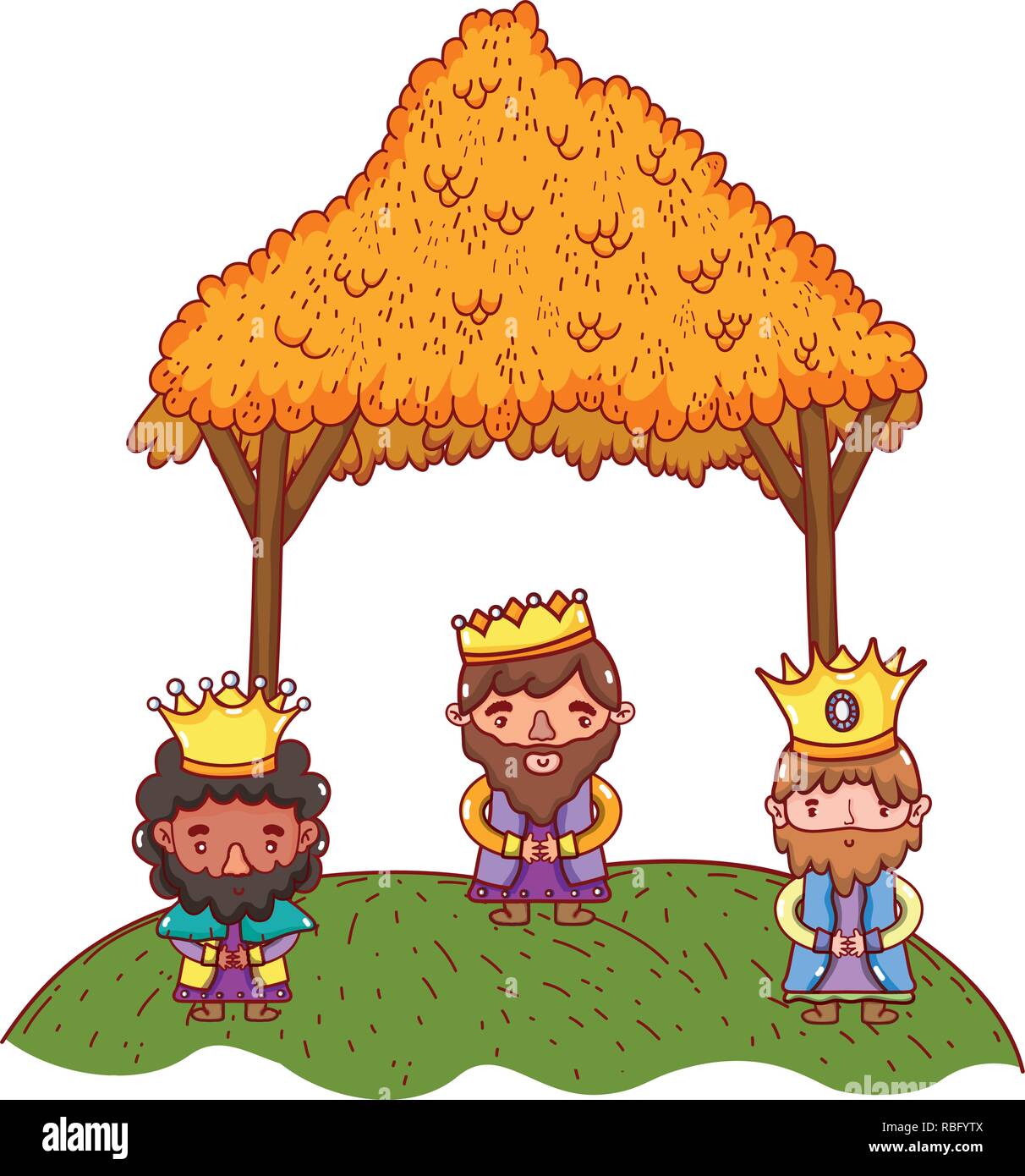 christmas nativity scene cartoon Stock Vector Image & Art - Alamy