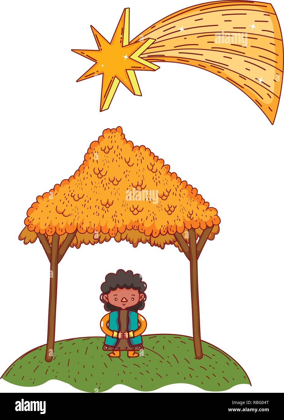 christmas nativity scene cartoon Stock Vector Image & Art - Alamy
