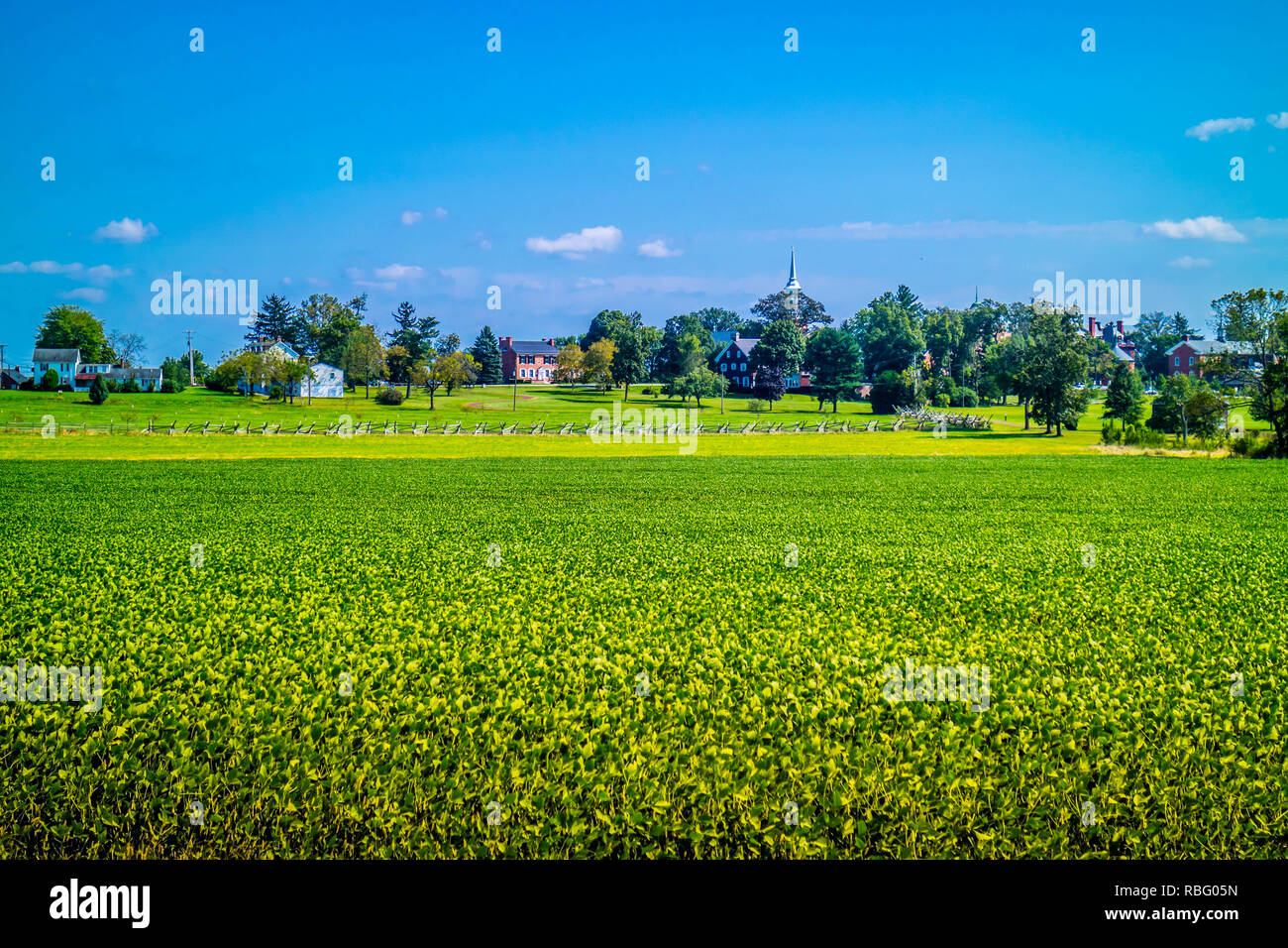 The gorgeous view of the well maintained field of Hershey Gettyburg ...