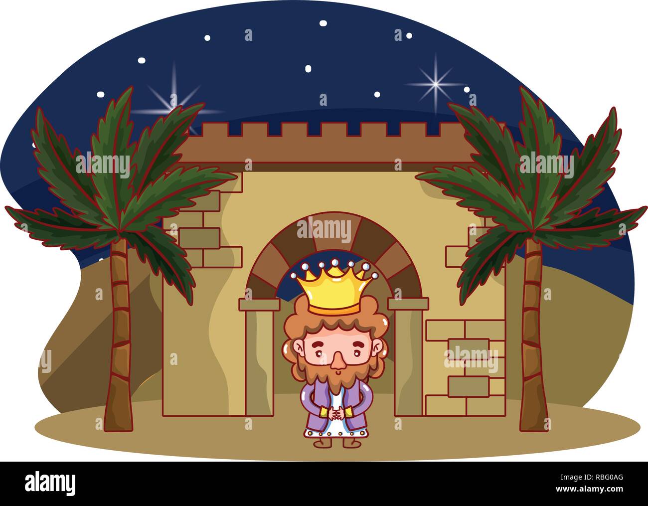 christmas nativity scene cartoon Stock Vector Image & Art - Alamy