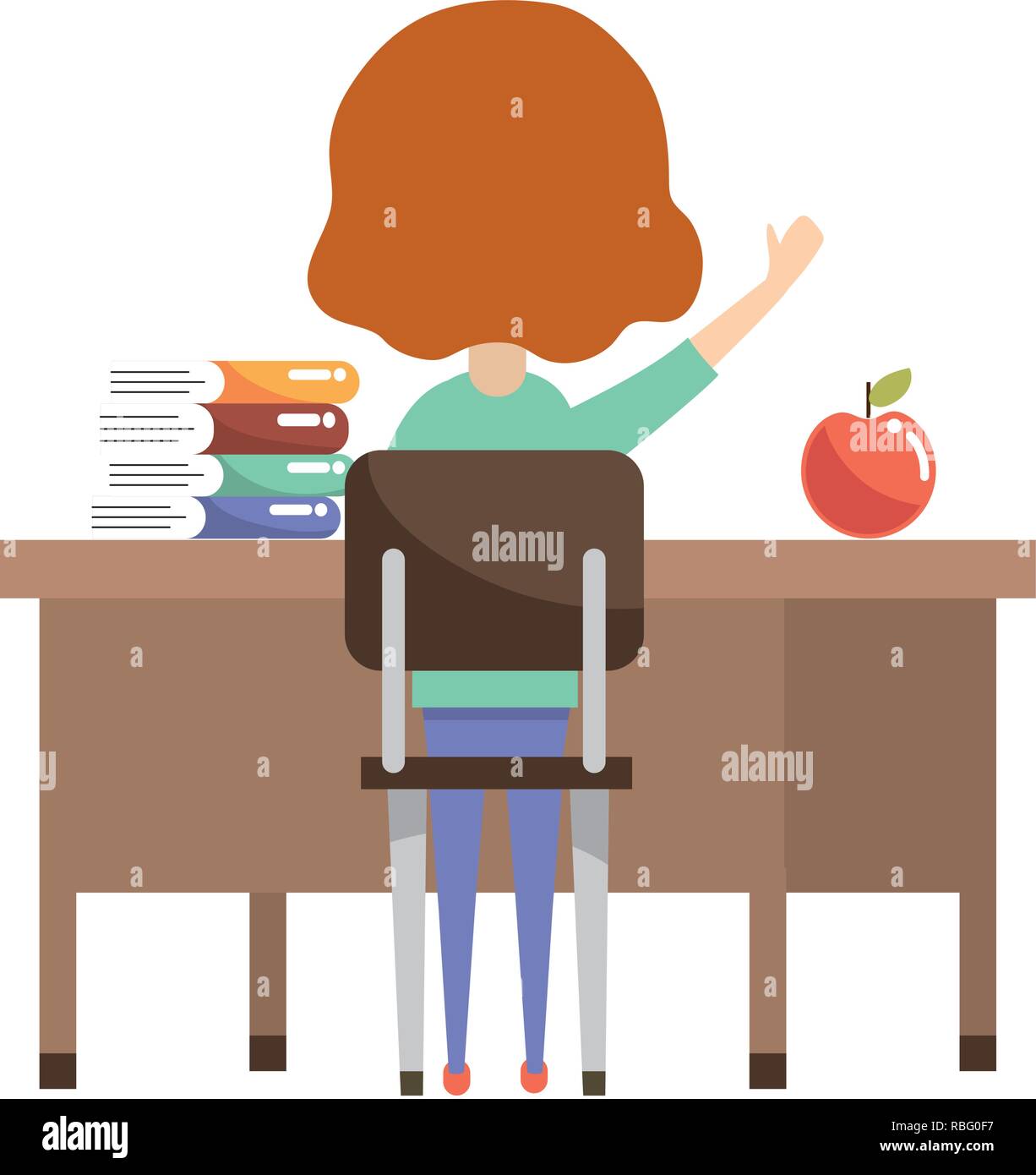 elementary school cartoon Stock Vector Image & Art - Alamy