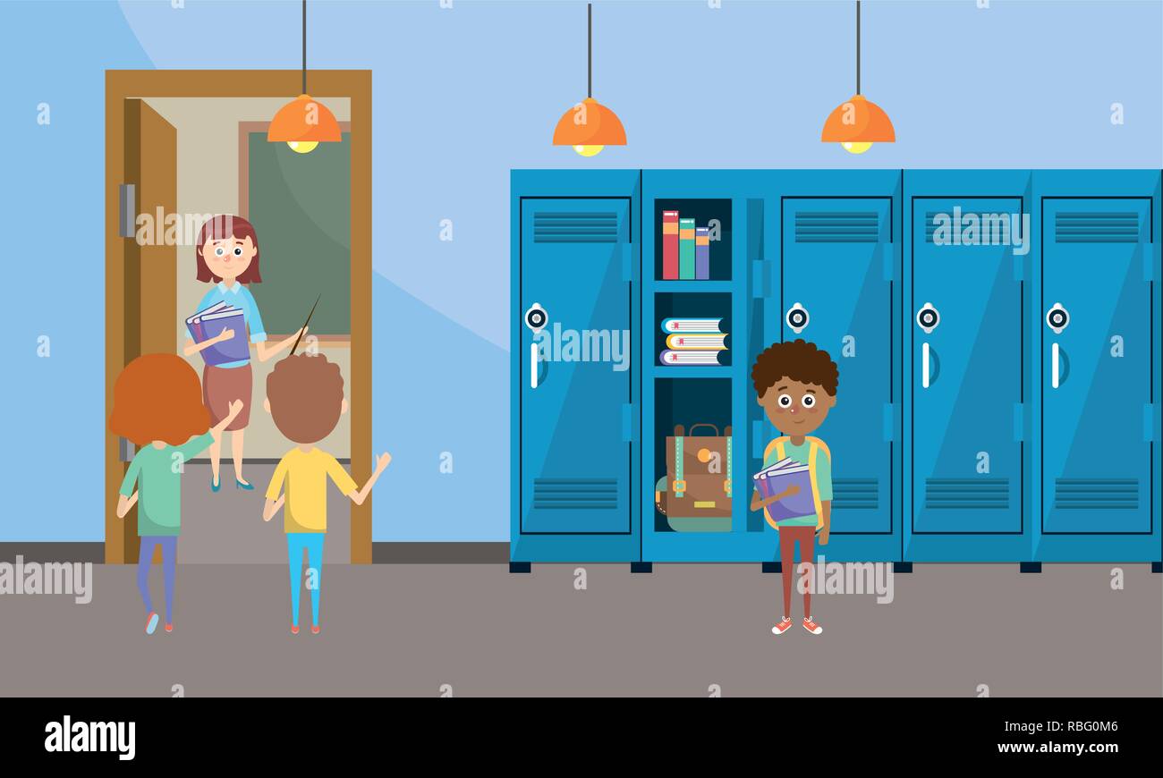 elementary school cartoon Stock Vector Image & Art - Alamy