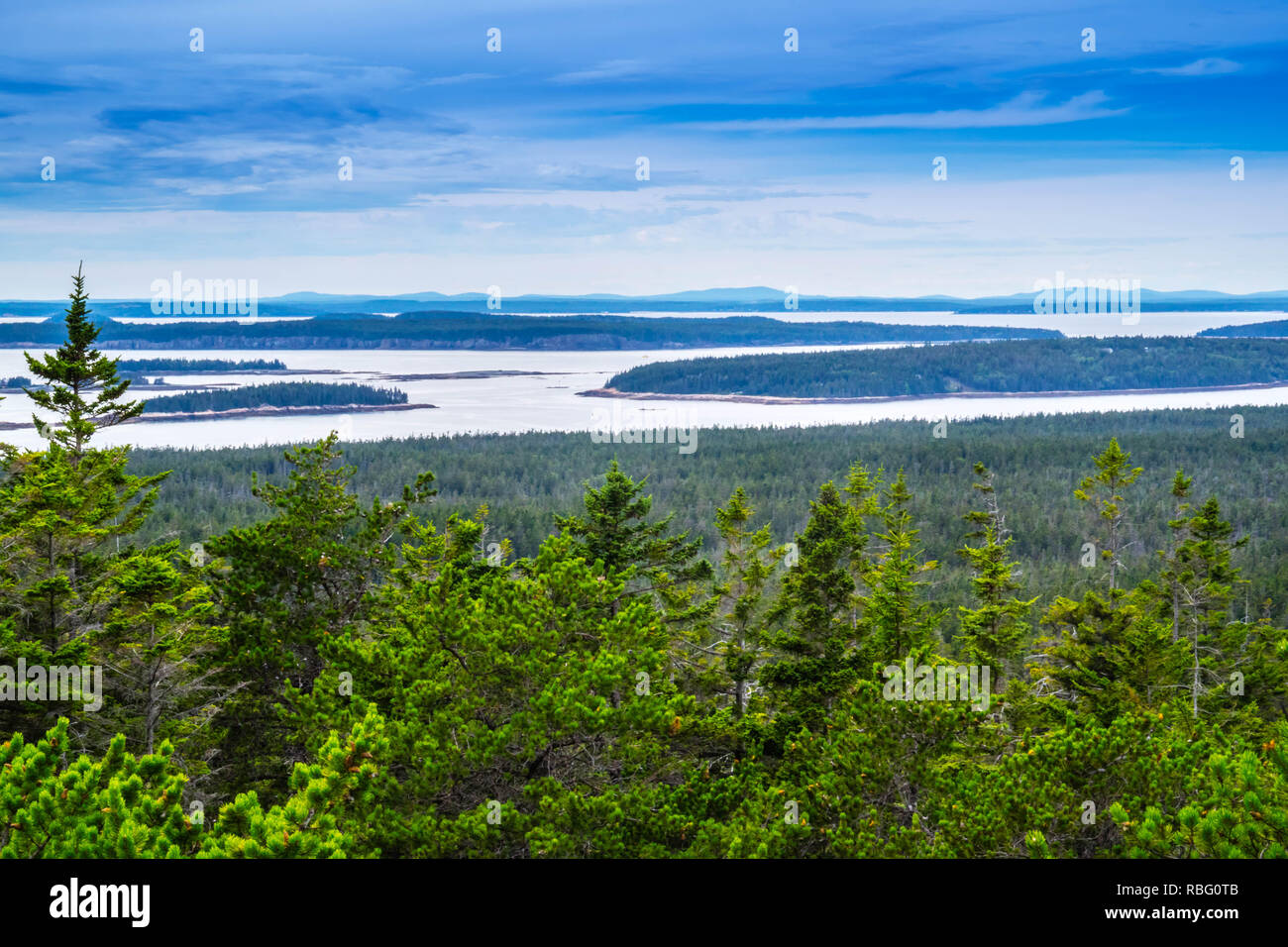 Schoodic Head Point in Acadia National Park, Maine Stock Photo - Alamy
