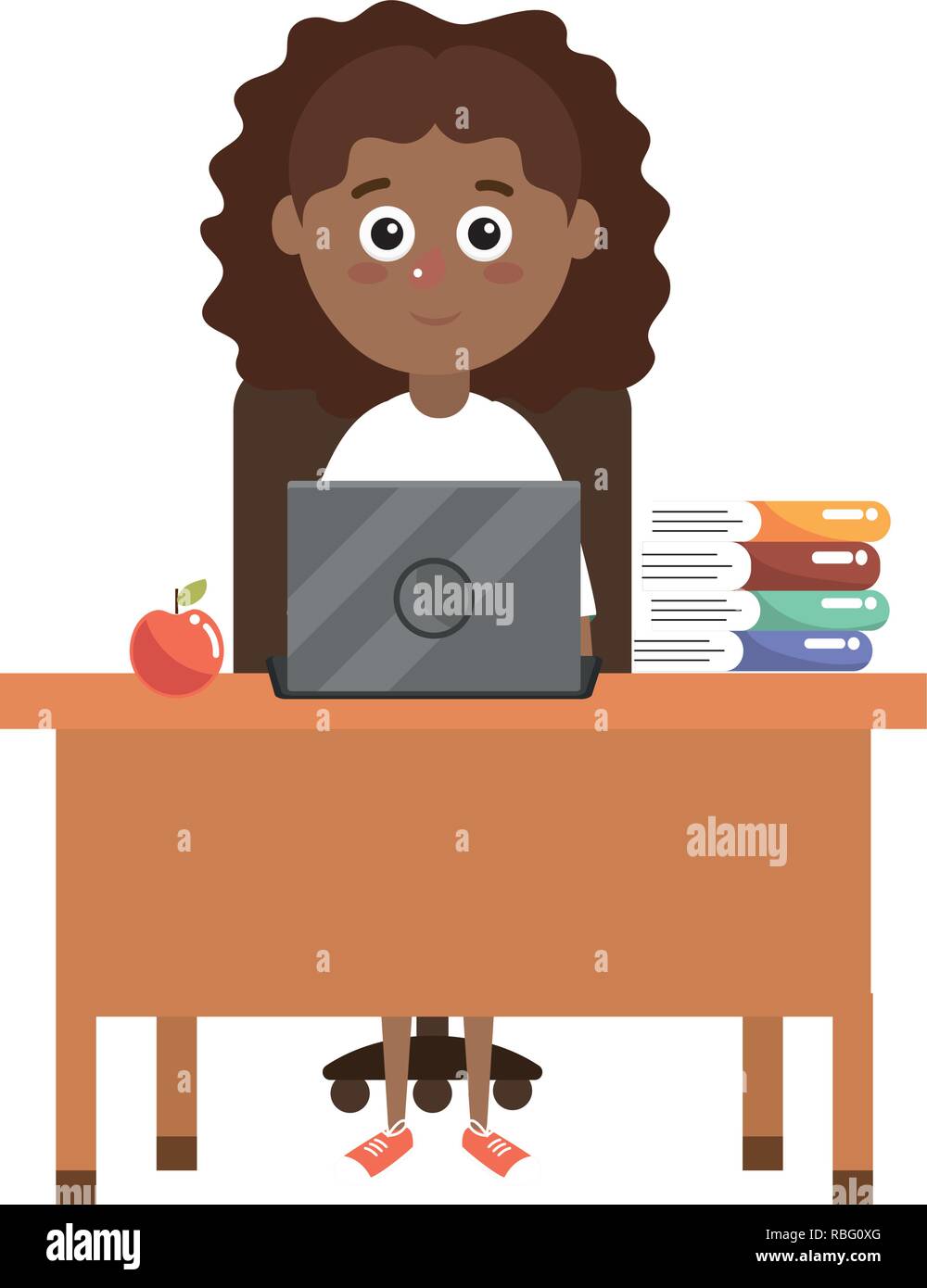 elementary school cartoon Stock Vector Image & Art - Alamy