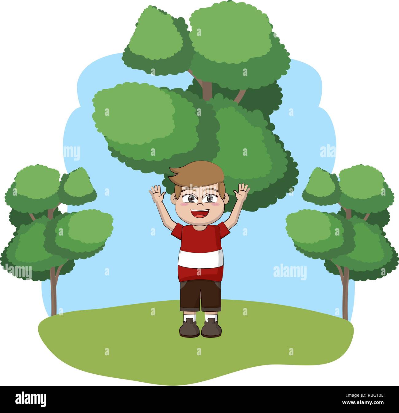 cute child cartoon Stock Vector Image & Art - Alamy