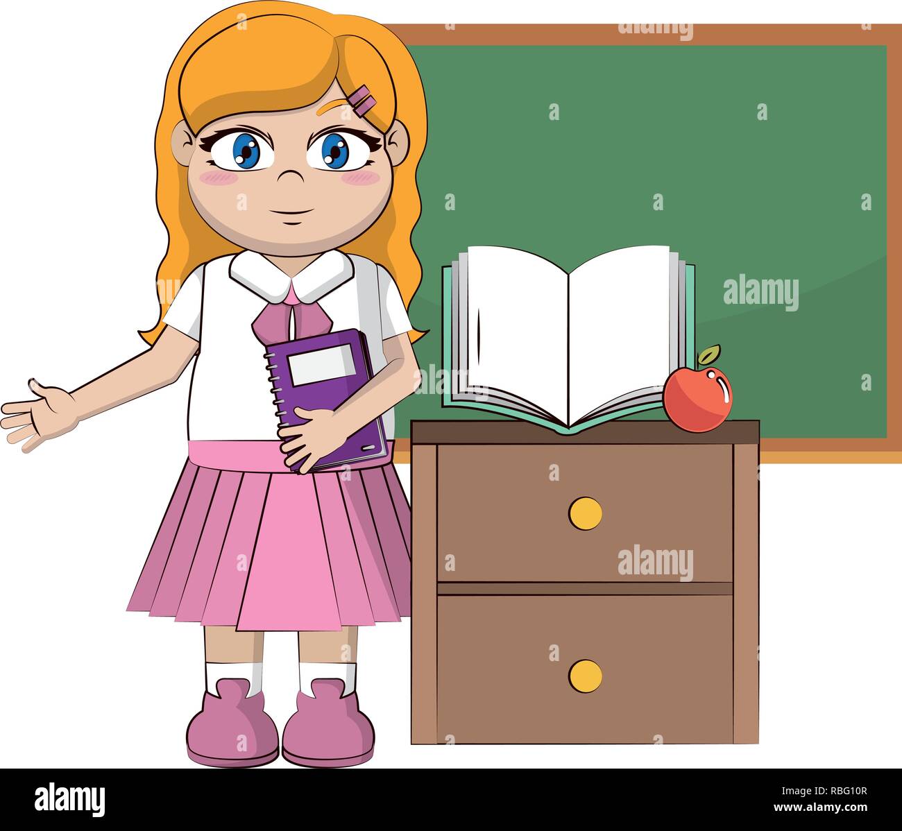 elementary school cartoon Stock Vector Image & Art - Alamy