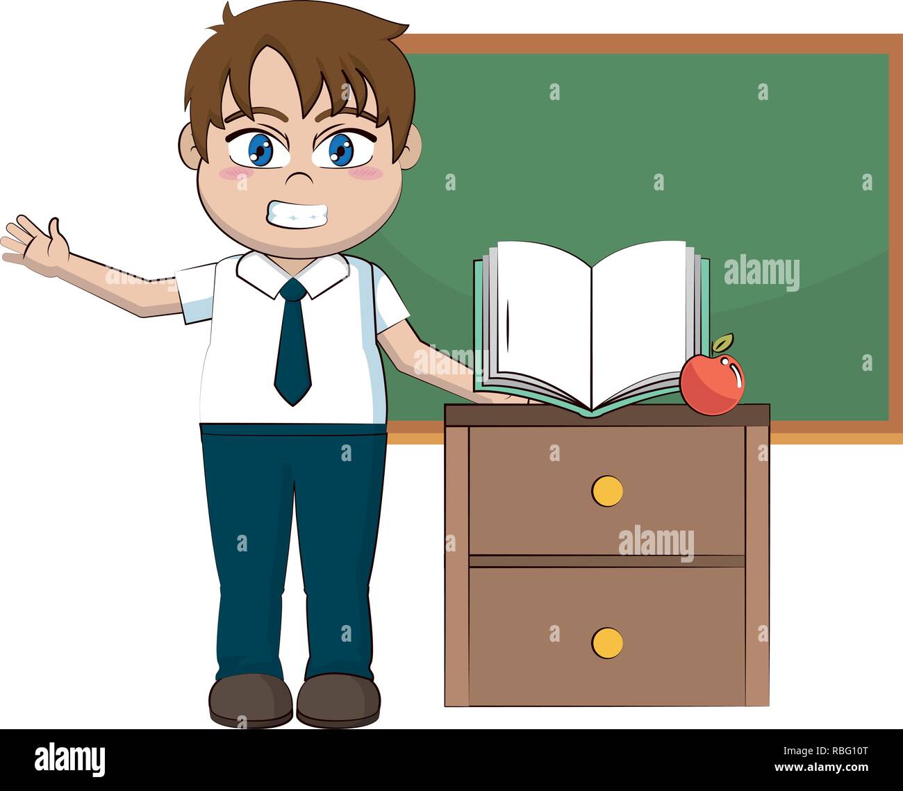 elementary school cartoon Stock Vector Image & Art - Alamy
