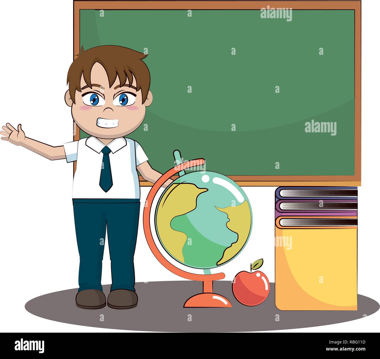 elementary school cartoon Stock Vector Image & Art - Alamy