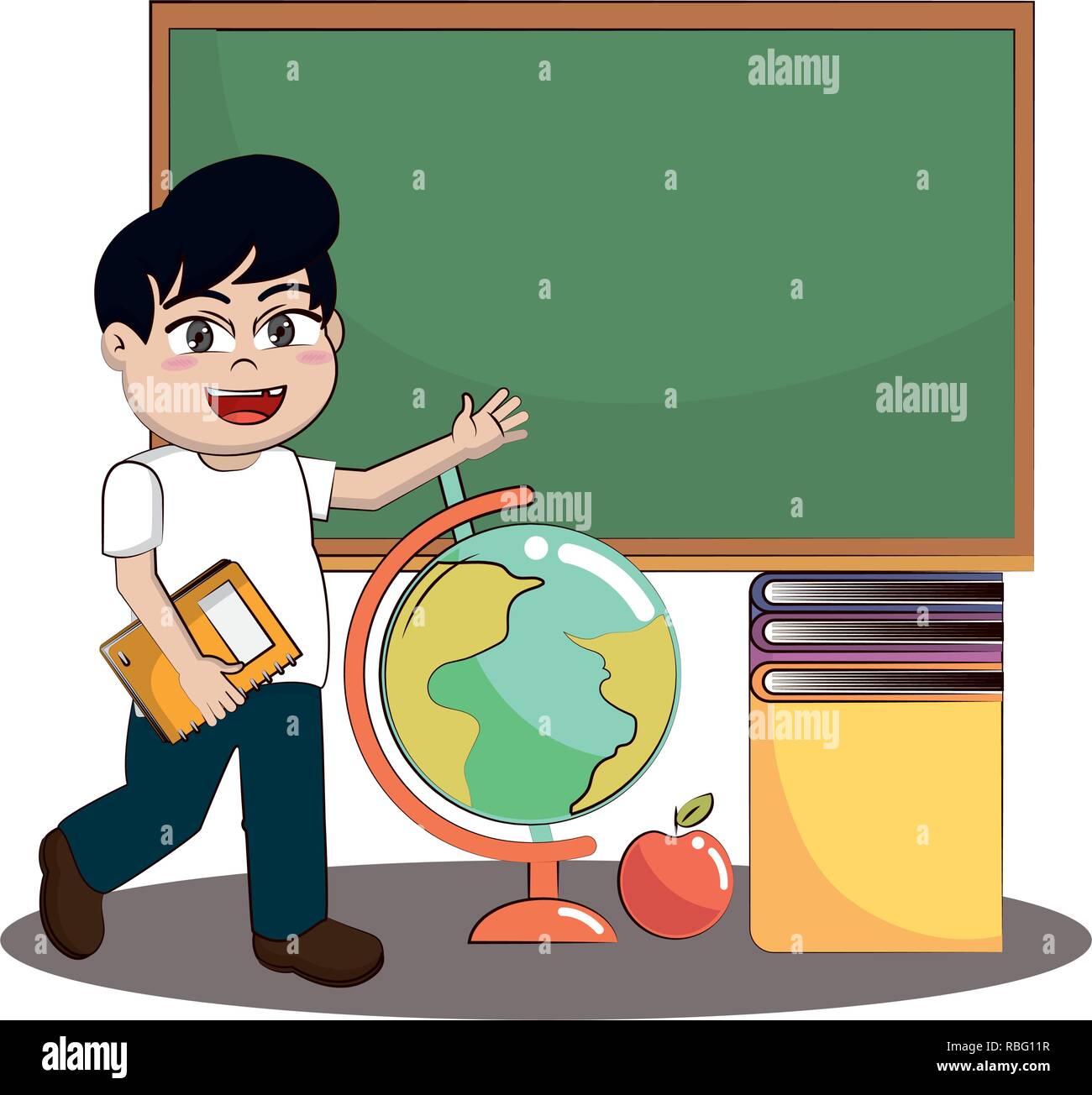 elementary school cartoon Stock Vector Image & Art - Alamy