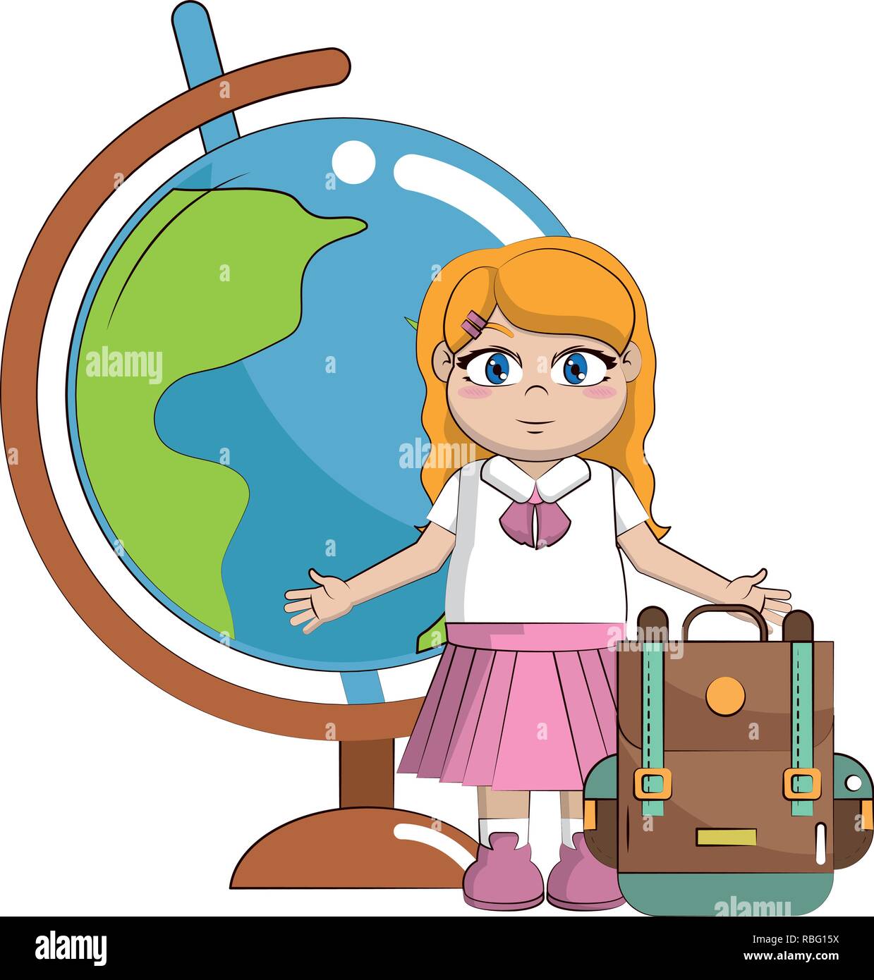 elementary school cartoon Stock Vector Image & Art - Alamy
