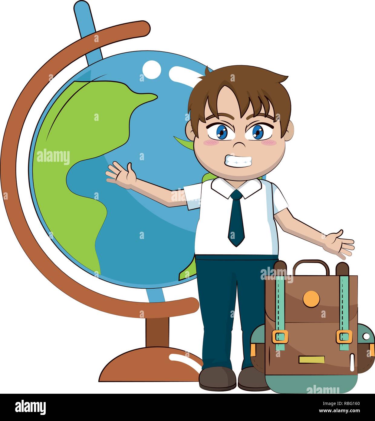 elementary school cartoon Stock Vector Image & Art - Alamy