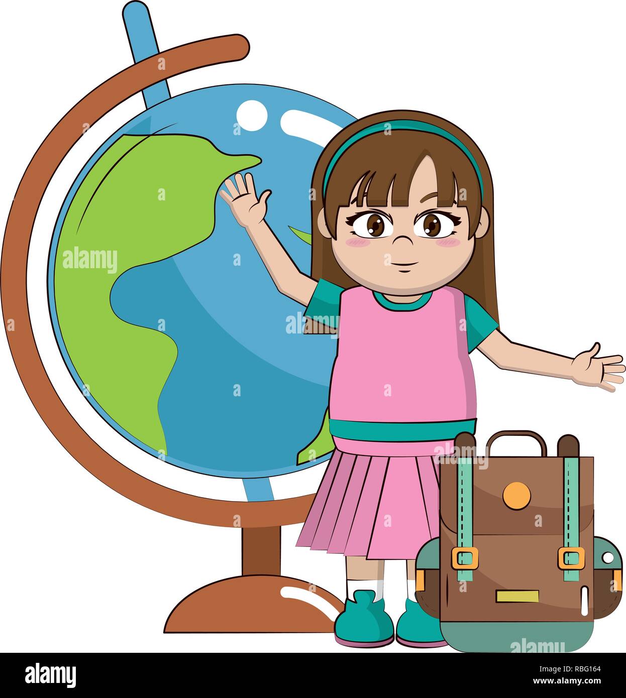 elementary school cartoon Stock Vector Image & Art - Alamy