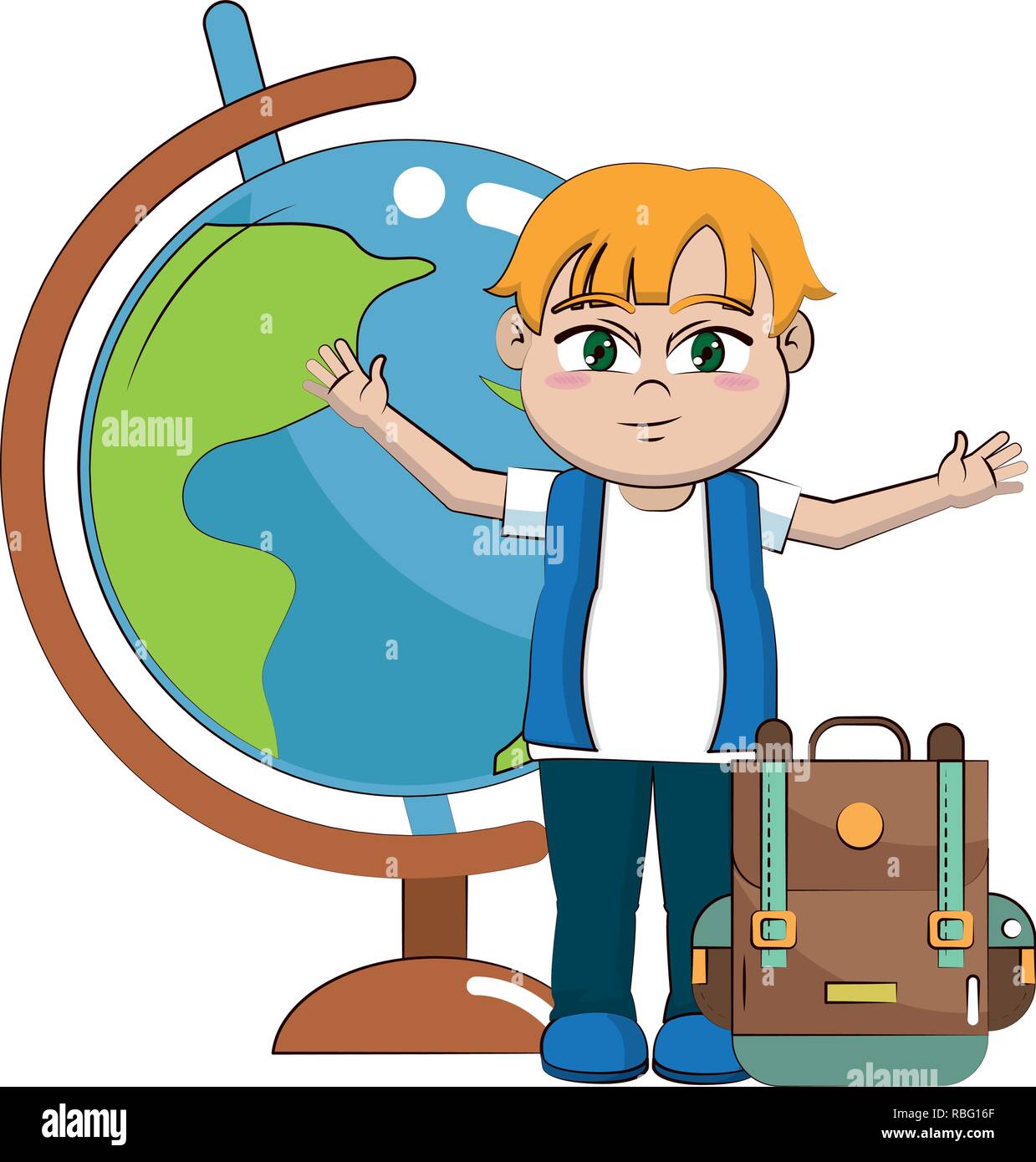 elementary school cartoon Stock Vector Image & Art - Alamy