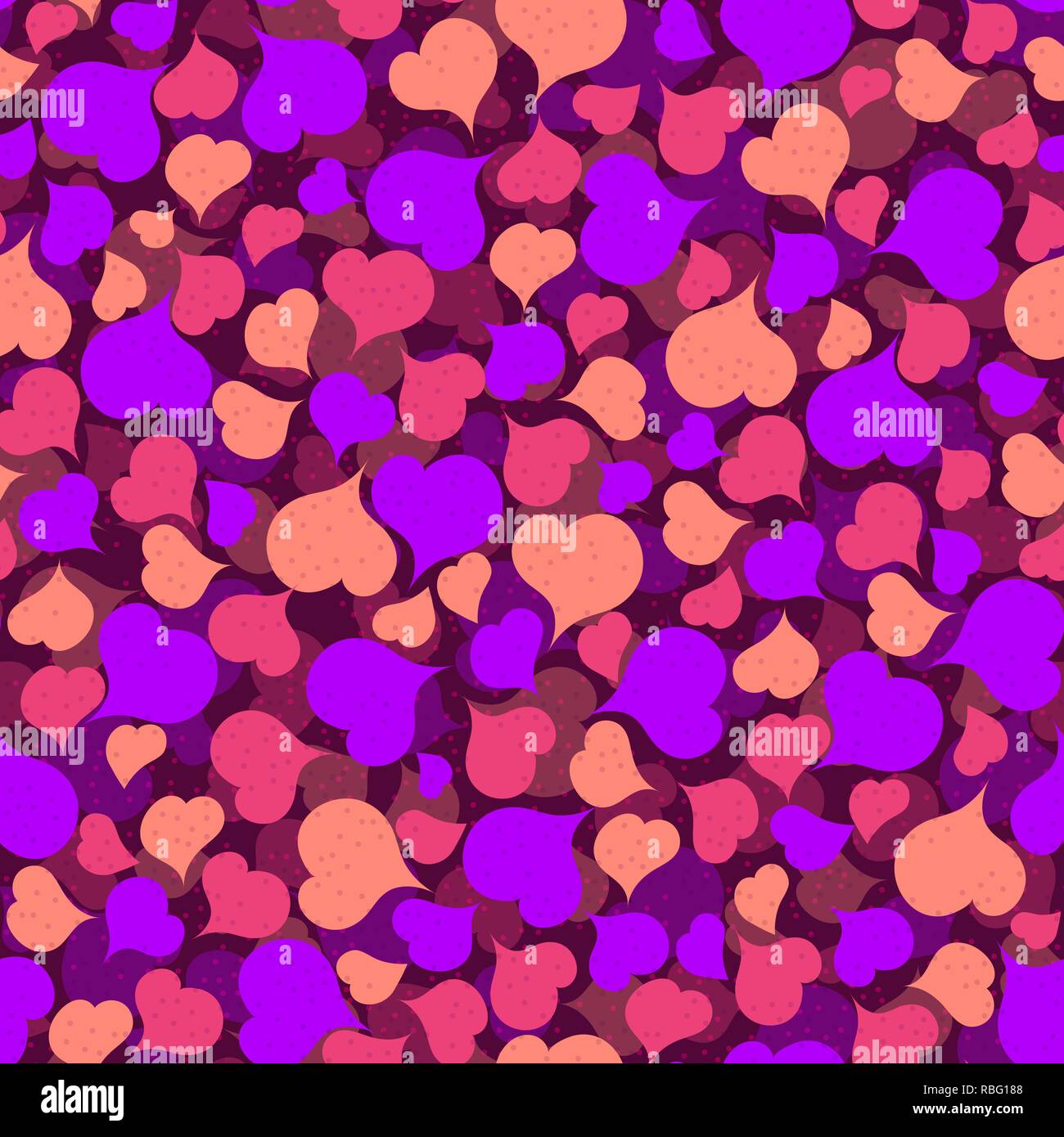 Seamless repeating hearts background Stock Vector Image & Art - Alamy