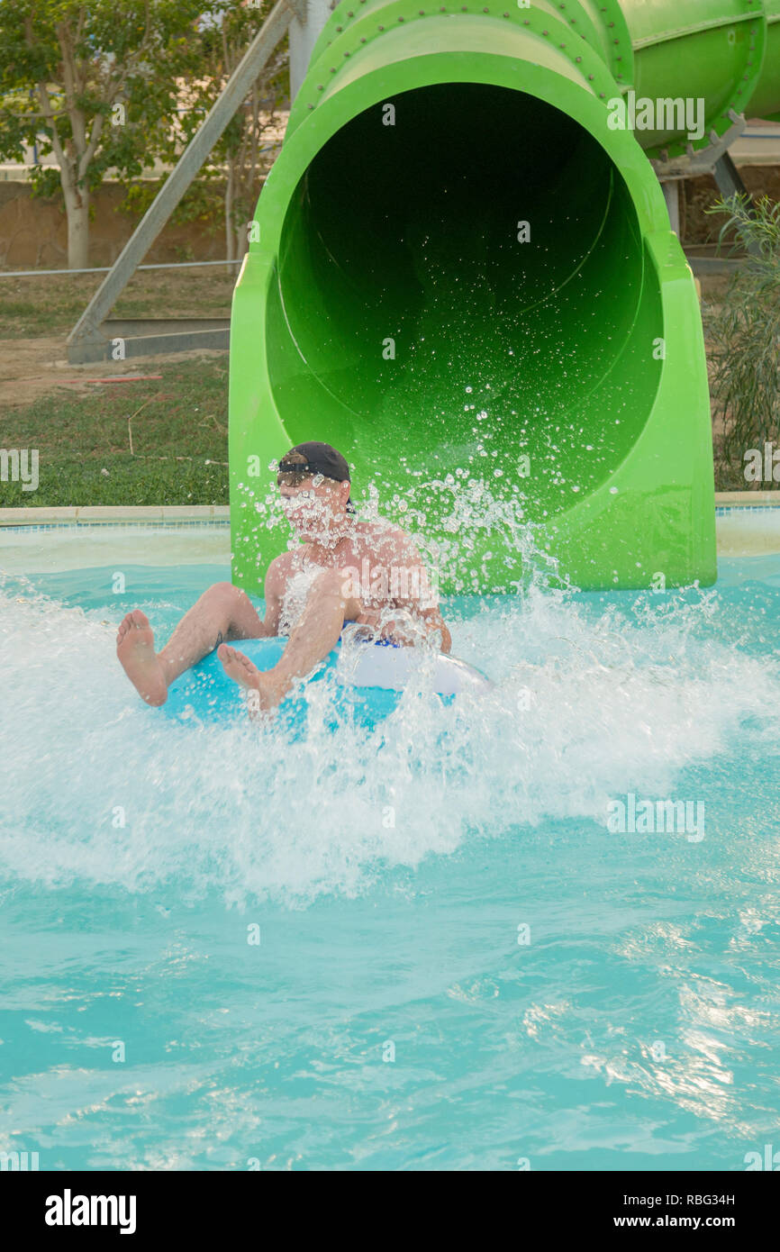 Going down waterslide hi-res stock photography and images - Alamy