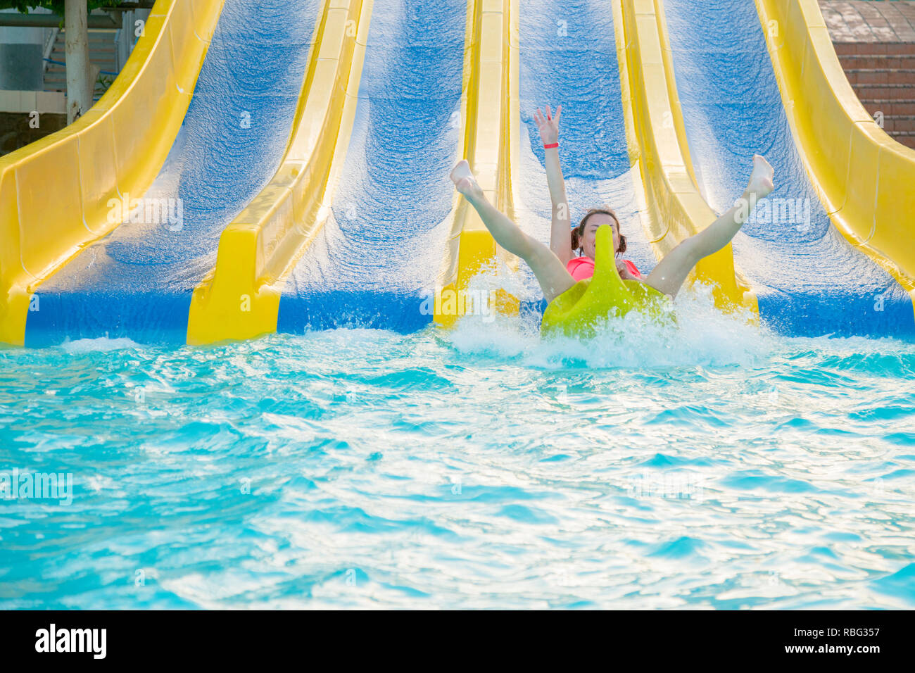 Water Park Girl Slips Telegraph
