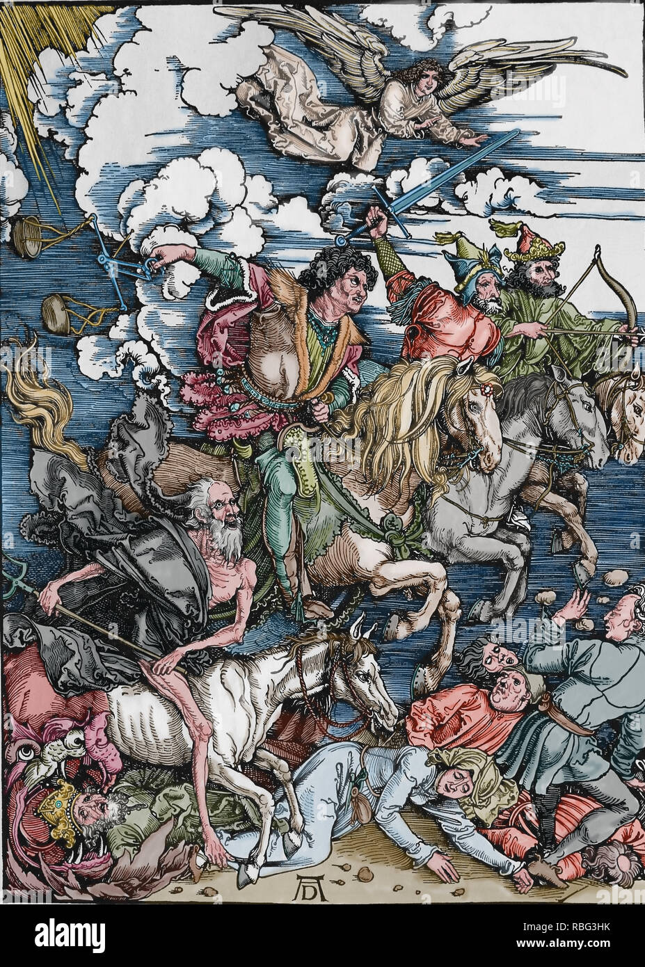 Four Horsemen Of The Apocalypse Durer Color
