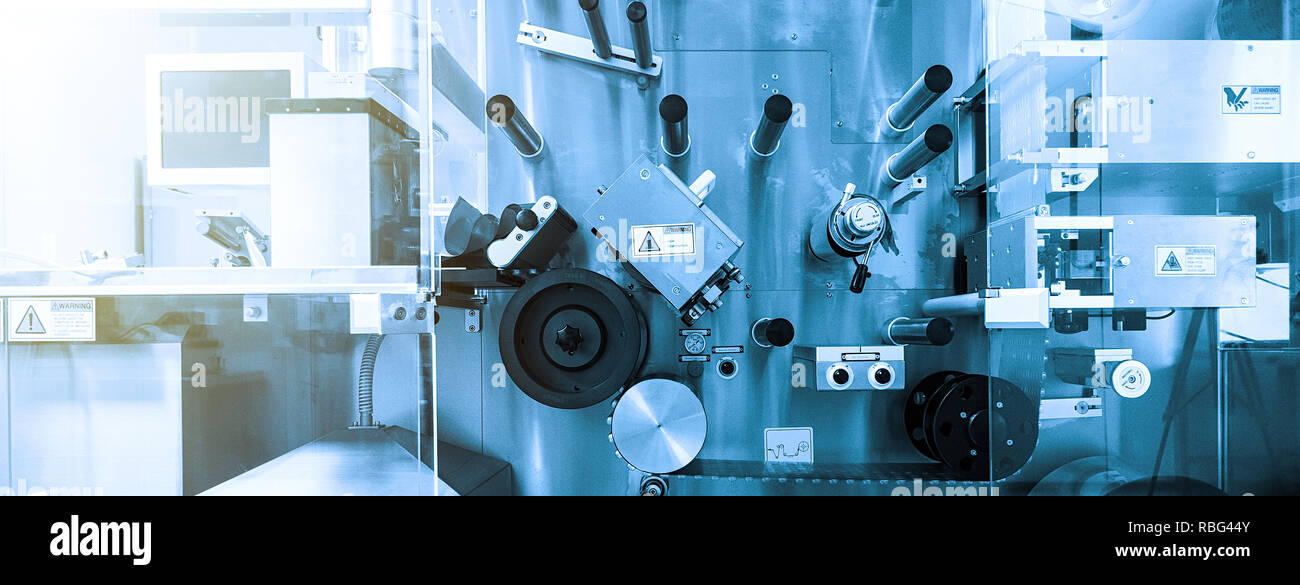 Photo production, clean room with stainless steel hardware Stock Photo ...