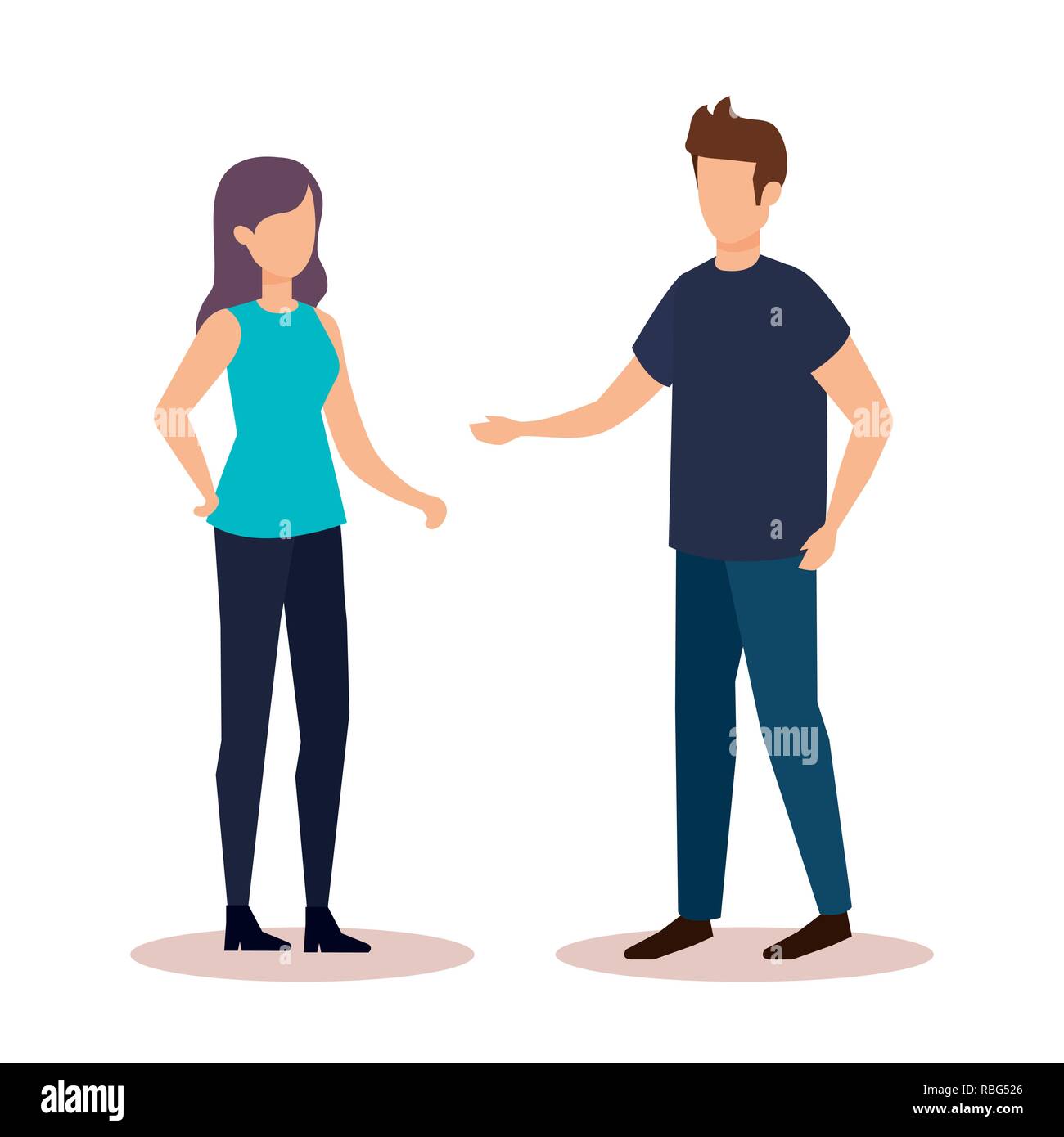 couple avatar characters icons Stock Vector Image & Art - Alamy