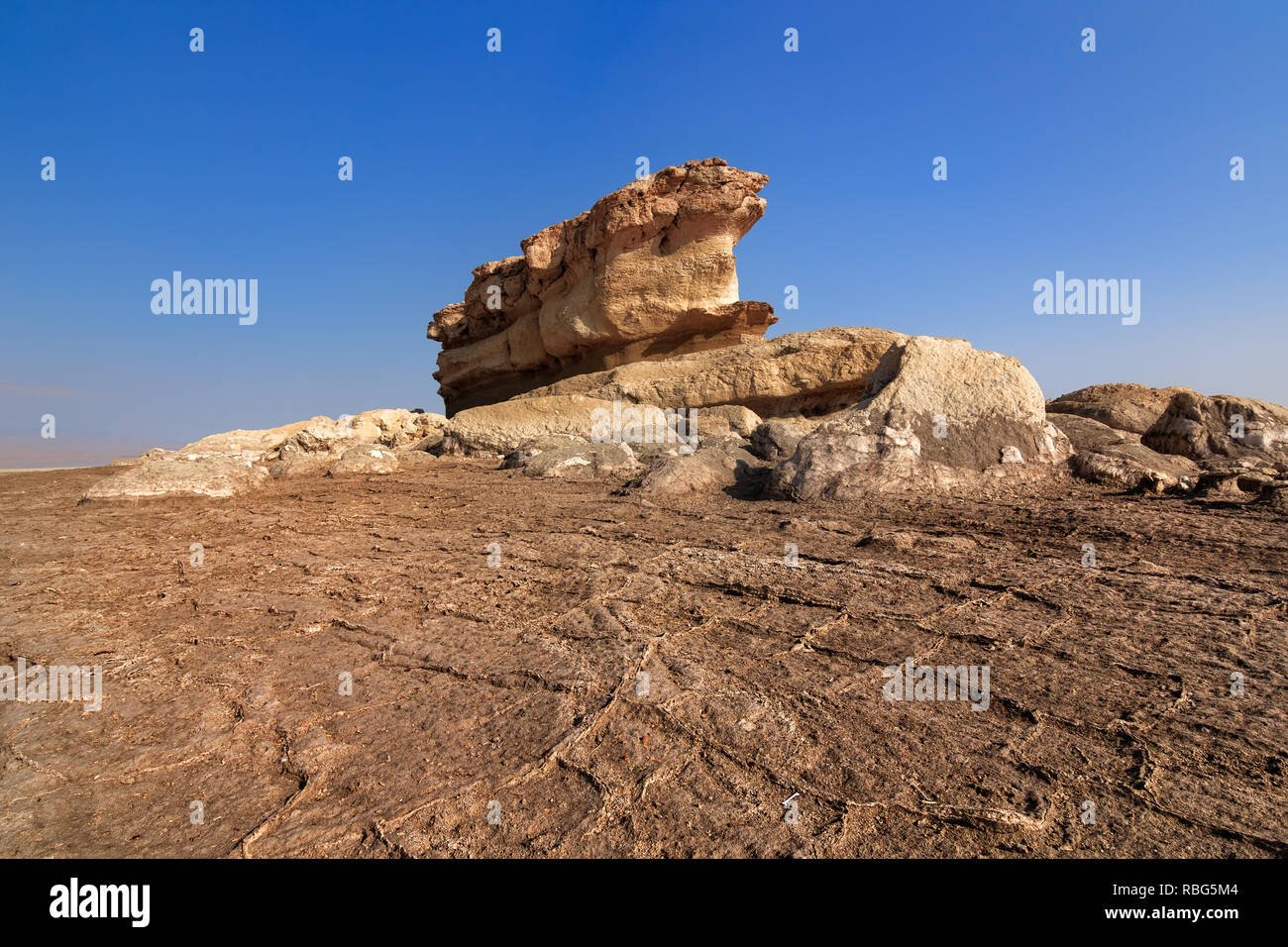 Sanduq Island, One of the smalls island of Urmia lake, placed in the ...