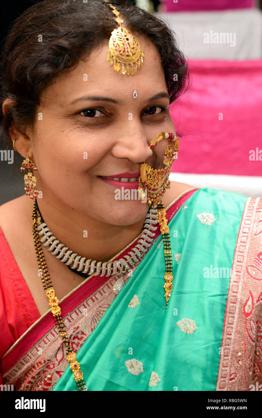 Beautiful young traditional woman Stock Photo - Alamy