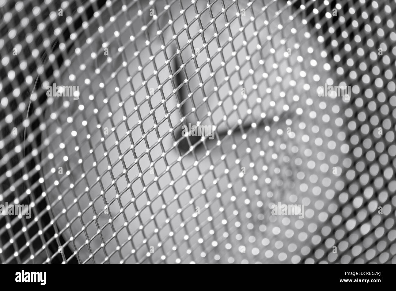 Shiny metal mesh on the watch face close-up Stock Photo - Alamy