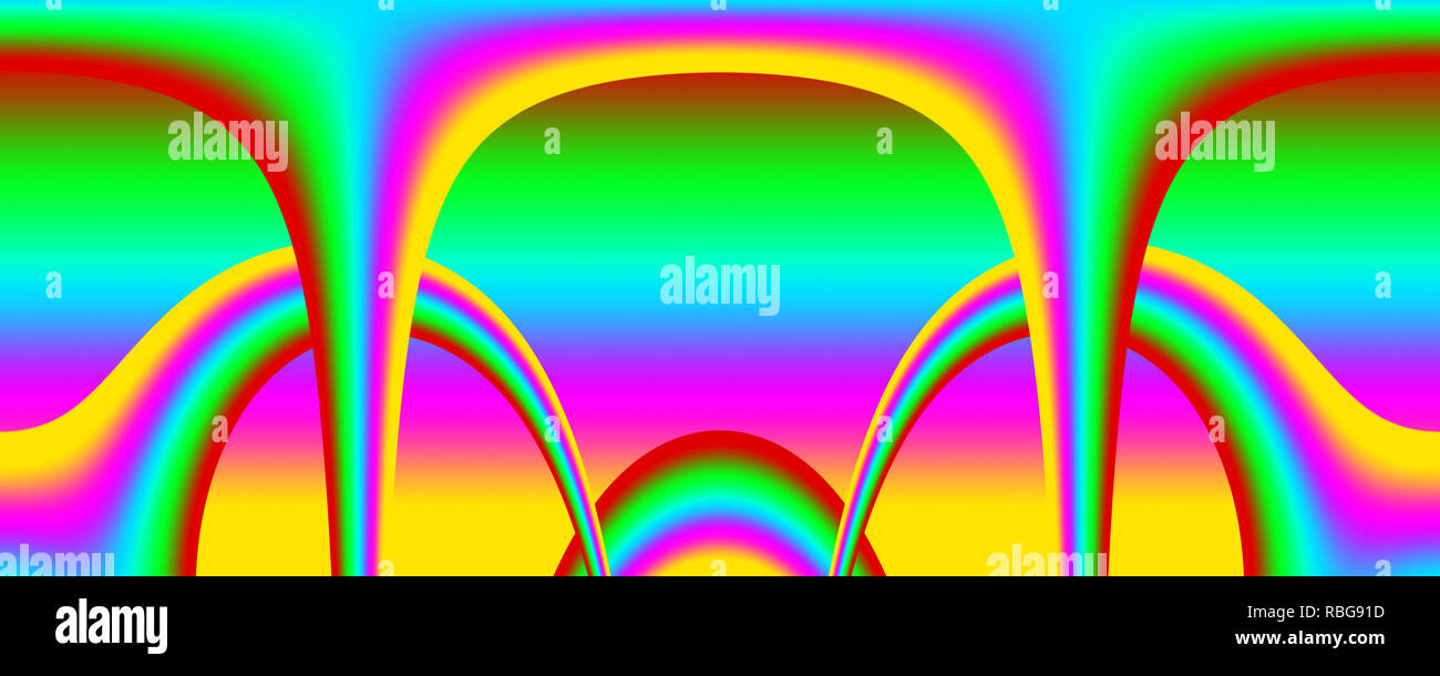 Wavy colorful patterns and shapes. Rainbows Stock Photo - Alamy