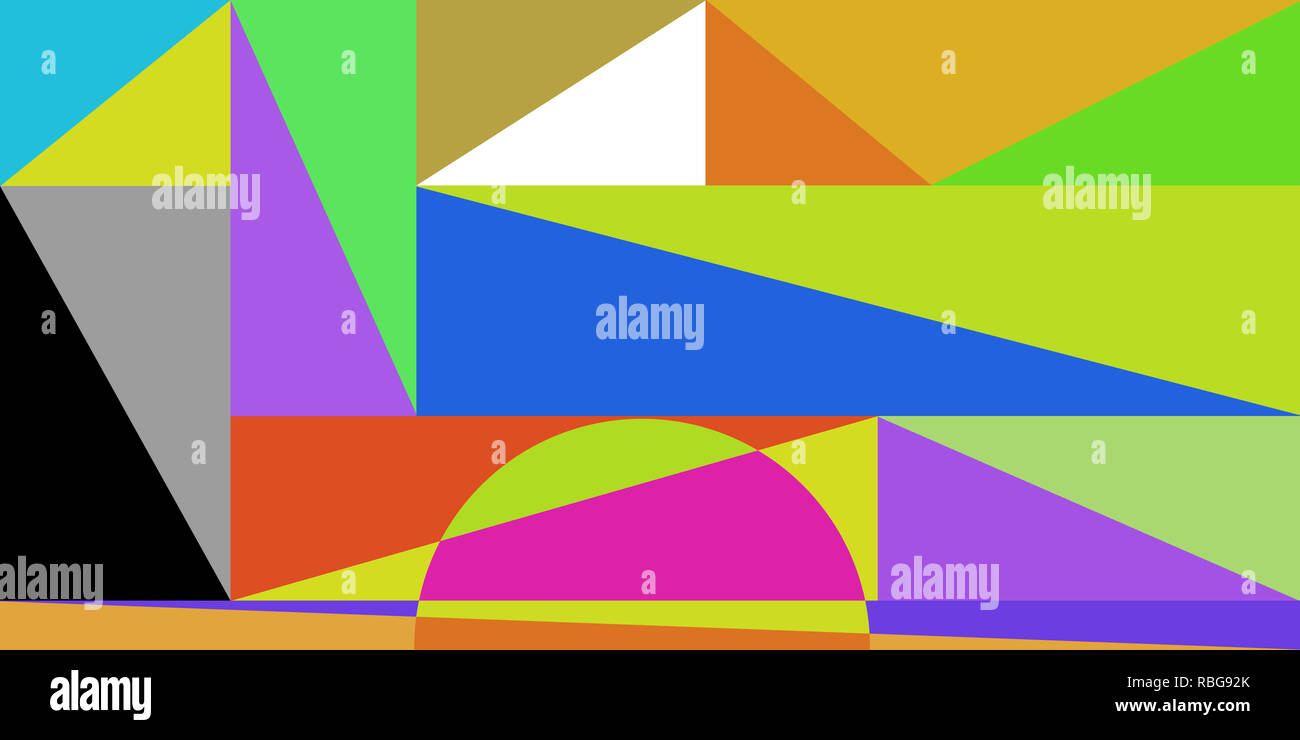 Geometric Angular Colorful Shapes And Patterns Colorful Pyramids Stock