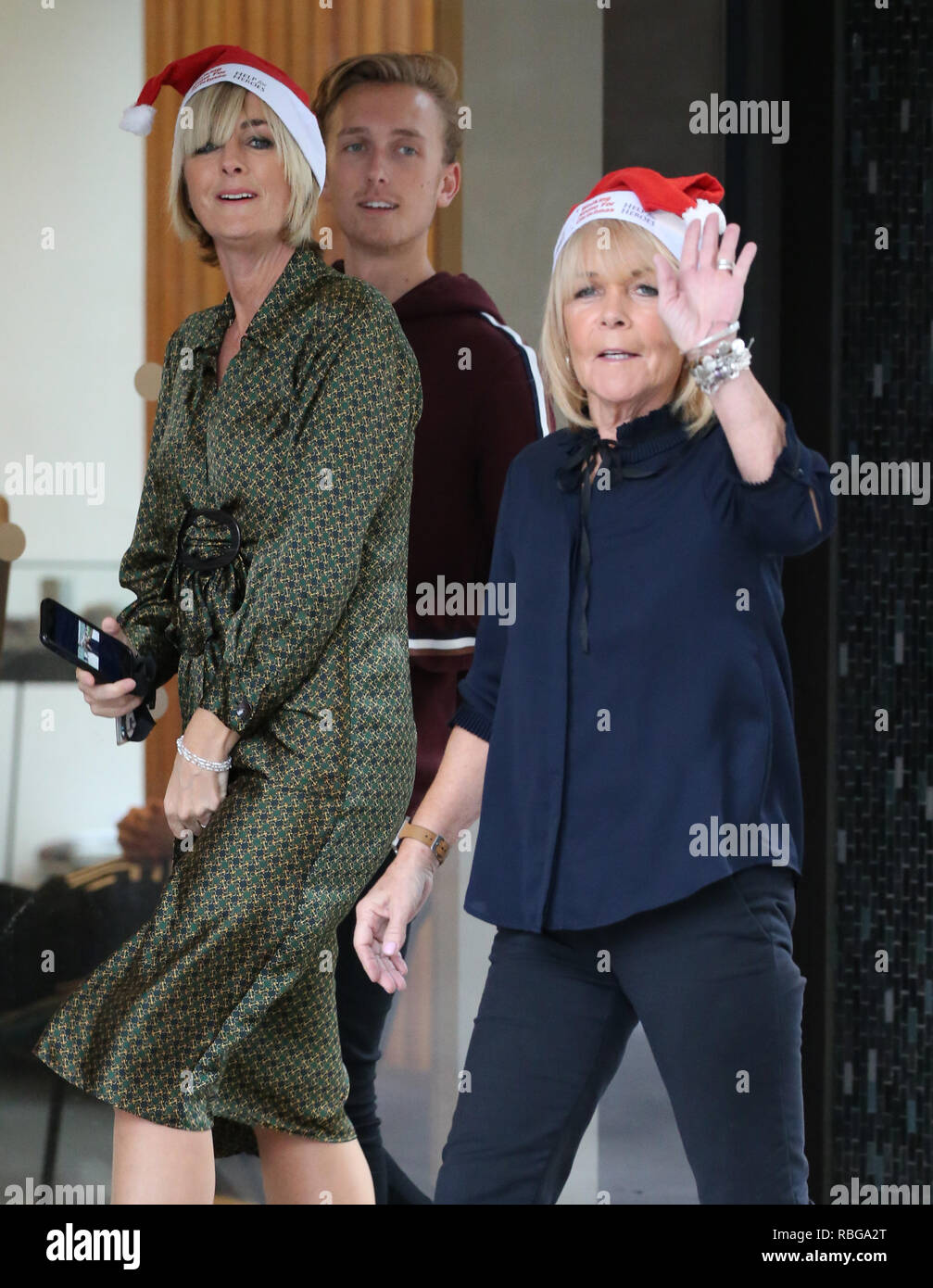 Linda Robson and Jane Moore outside ITV Studios Featuring: Linda Robson ...