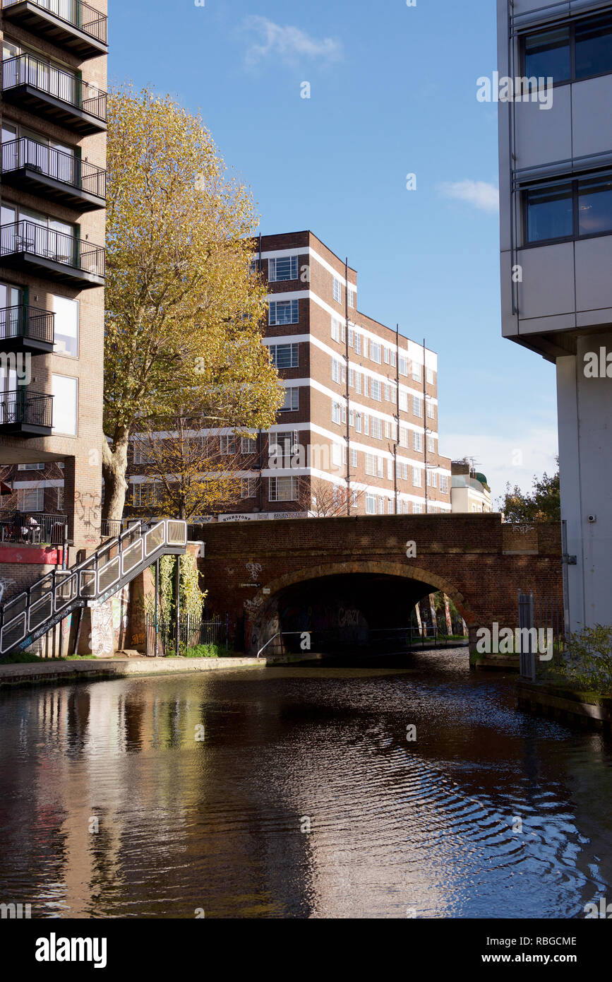 Building by Regent's Canal in London Stock Photo - Alamy