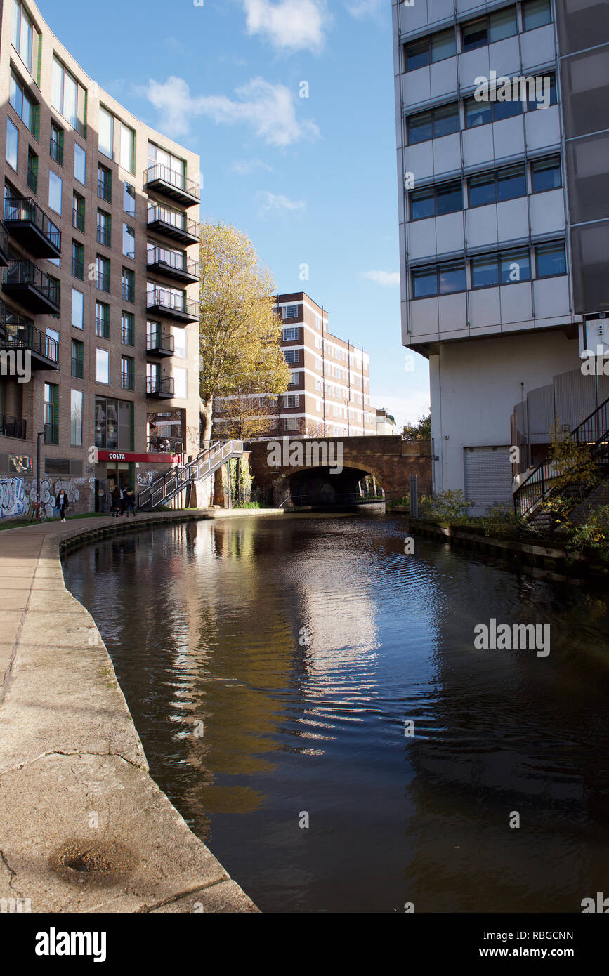 Building by Regent's Canal in London Stock Photo - Alamy