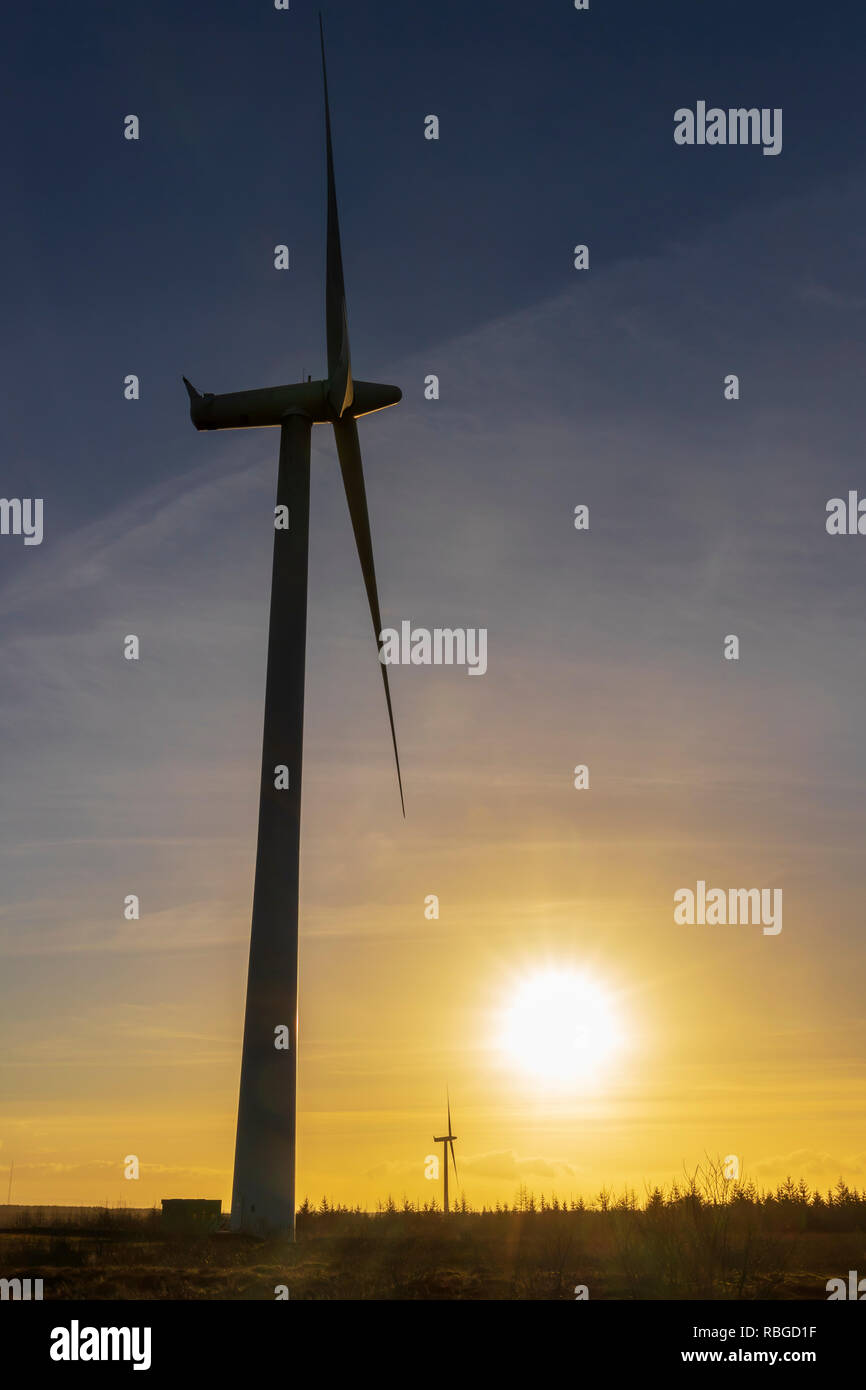 Whitelee wind farm, owned by Scottish Power renewable, a part of the ...