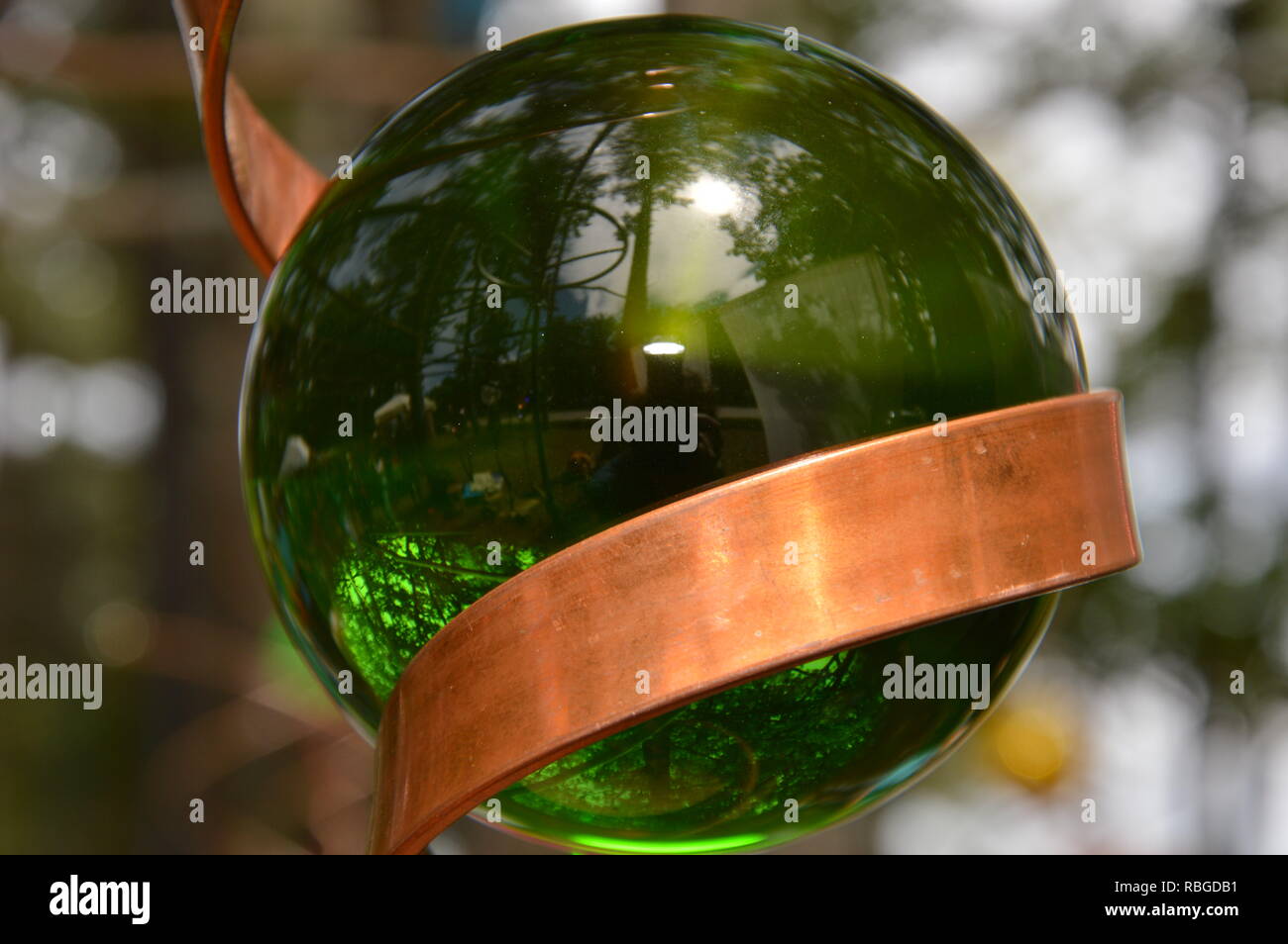 Zoom on a Crystal ball Stock Photo - Alamy
