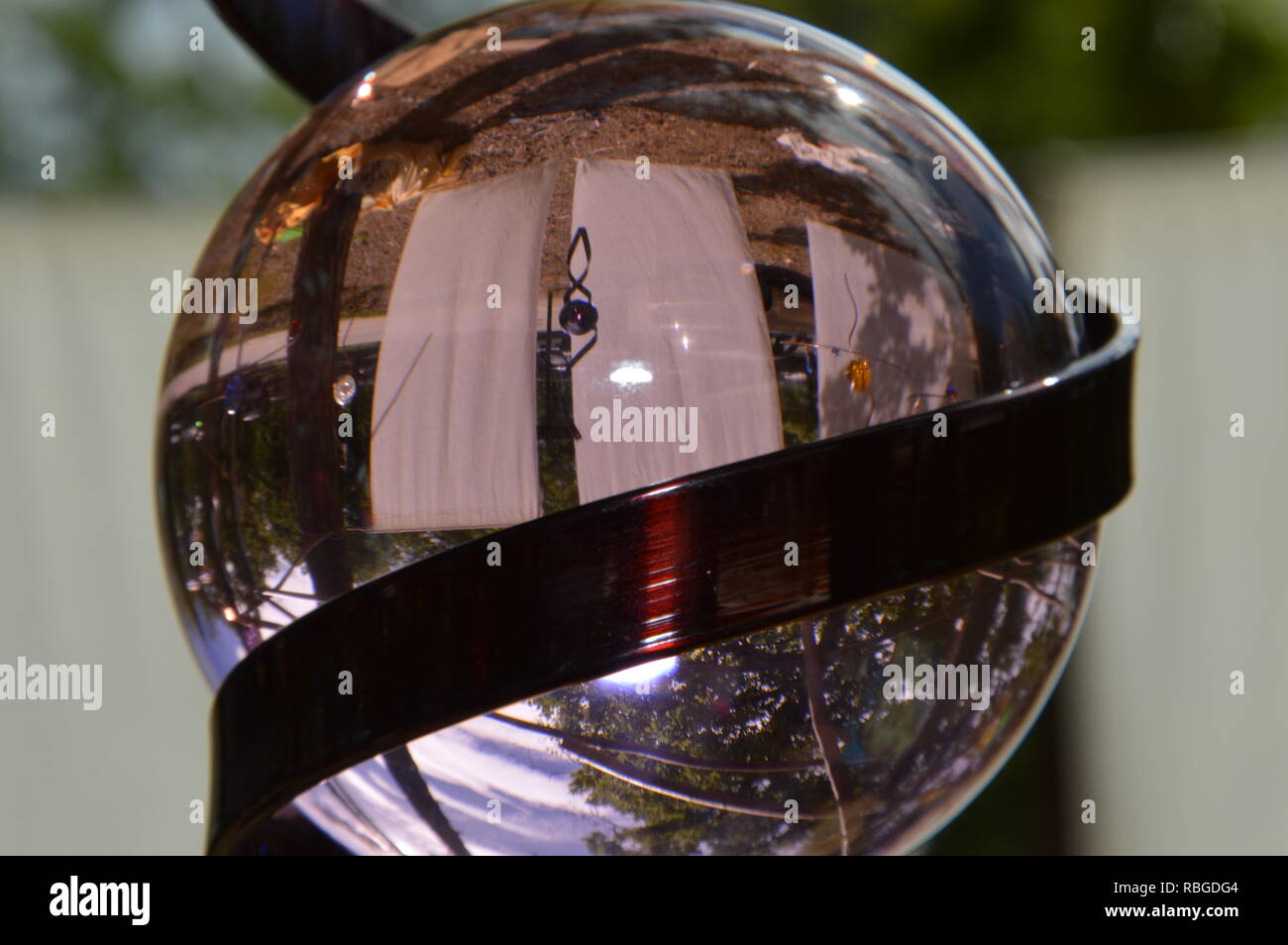 Zoom on a Crystal ball Stock Photo - Alamy
