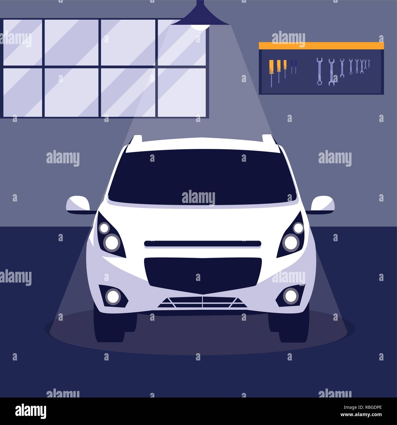 Auto centre Stock Vector Images - Alamy