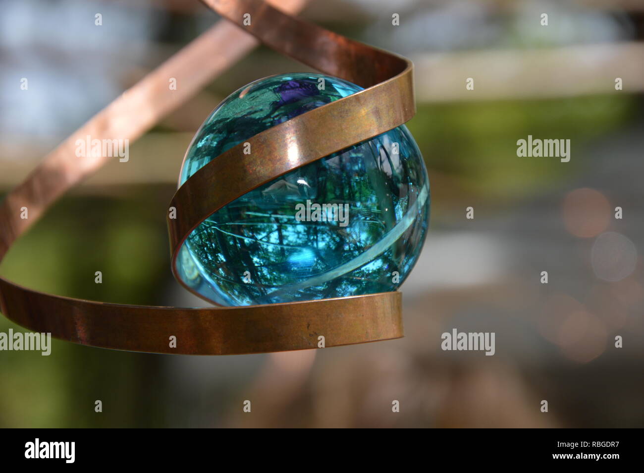 Zoom on a Crystal ball Stock Photo - Alamy