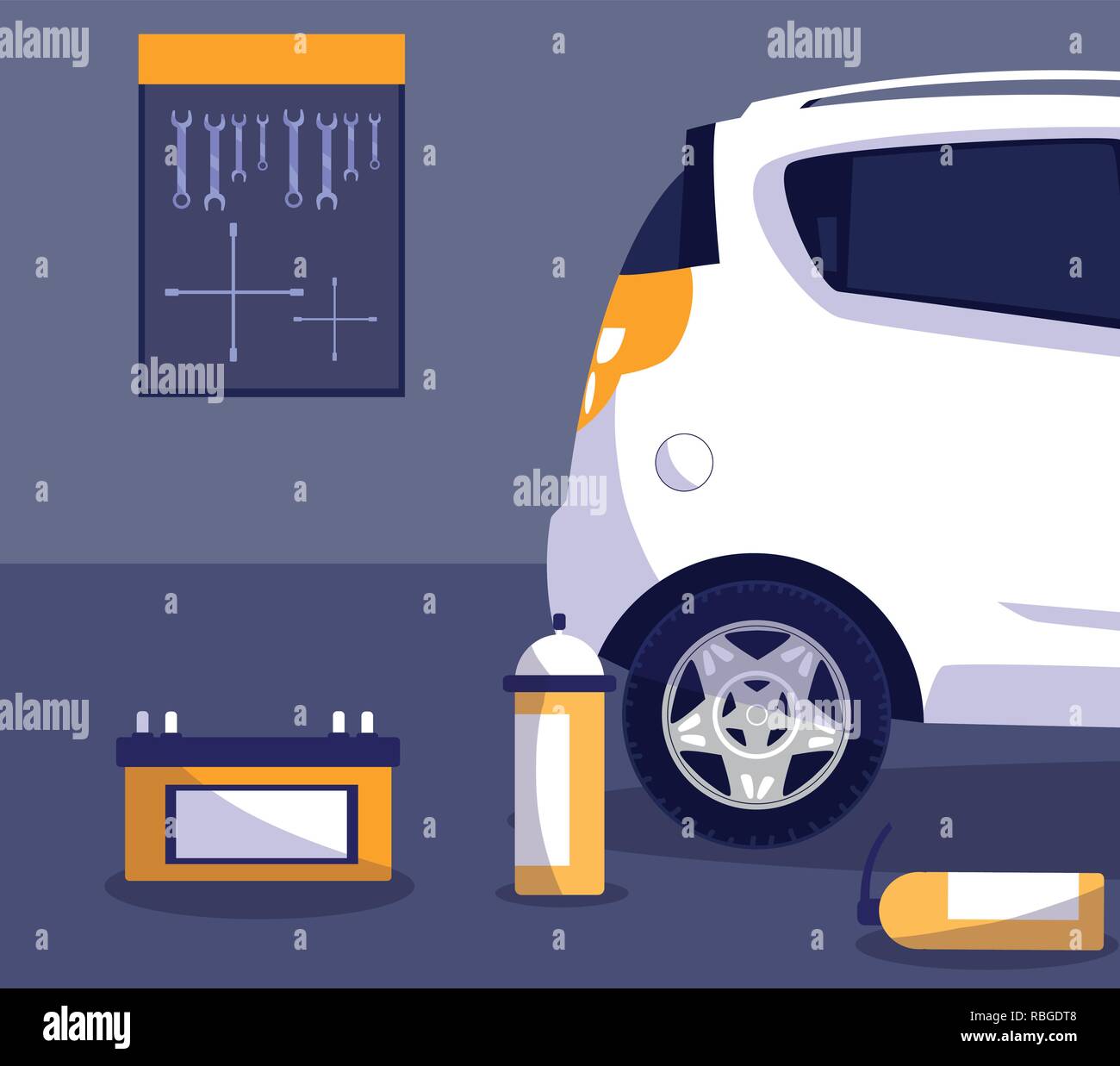 Automotive repair centre Stock Vector Images - Alamy