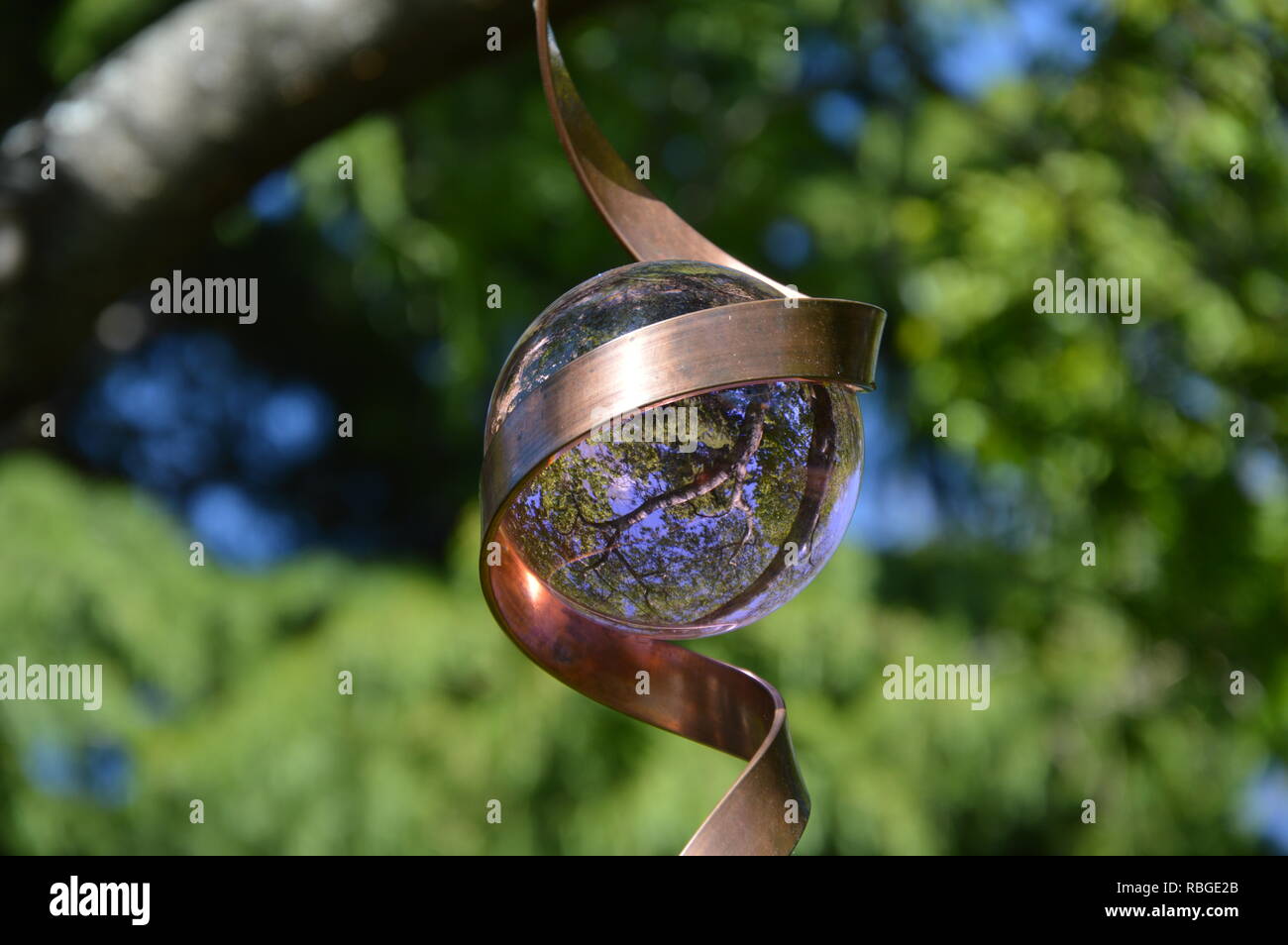 Zoom on a Crystal ball Stock Photo - Alamy