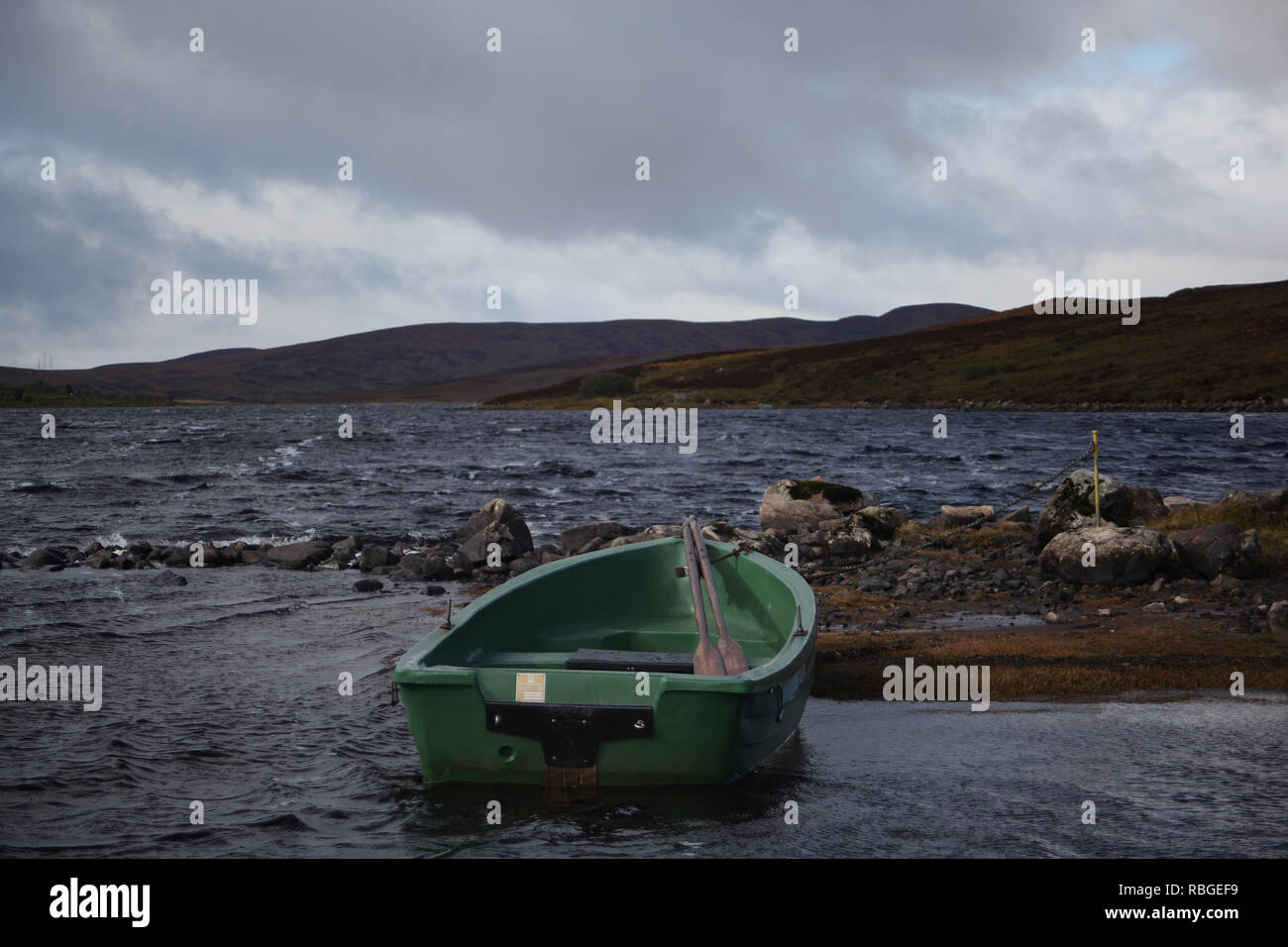 Anchored highland rowing boat hi-res stock photography and images - Alamy