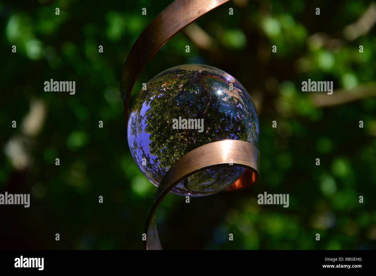 Zoom on a Crystal ball Stock Photo - Alamy