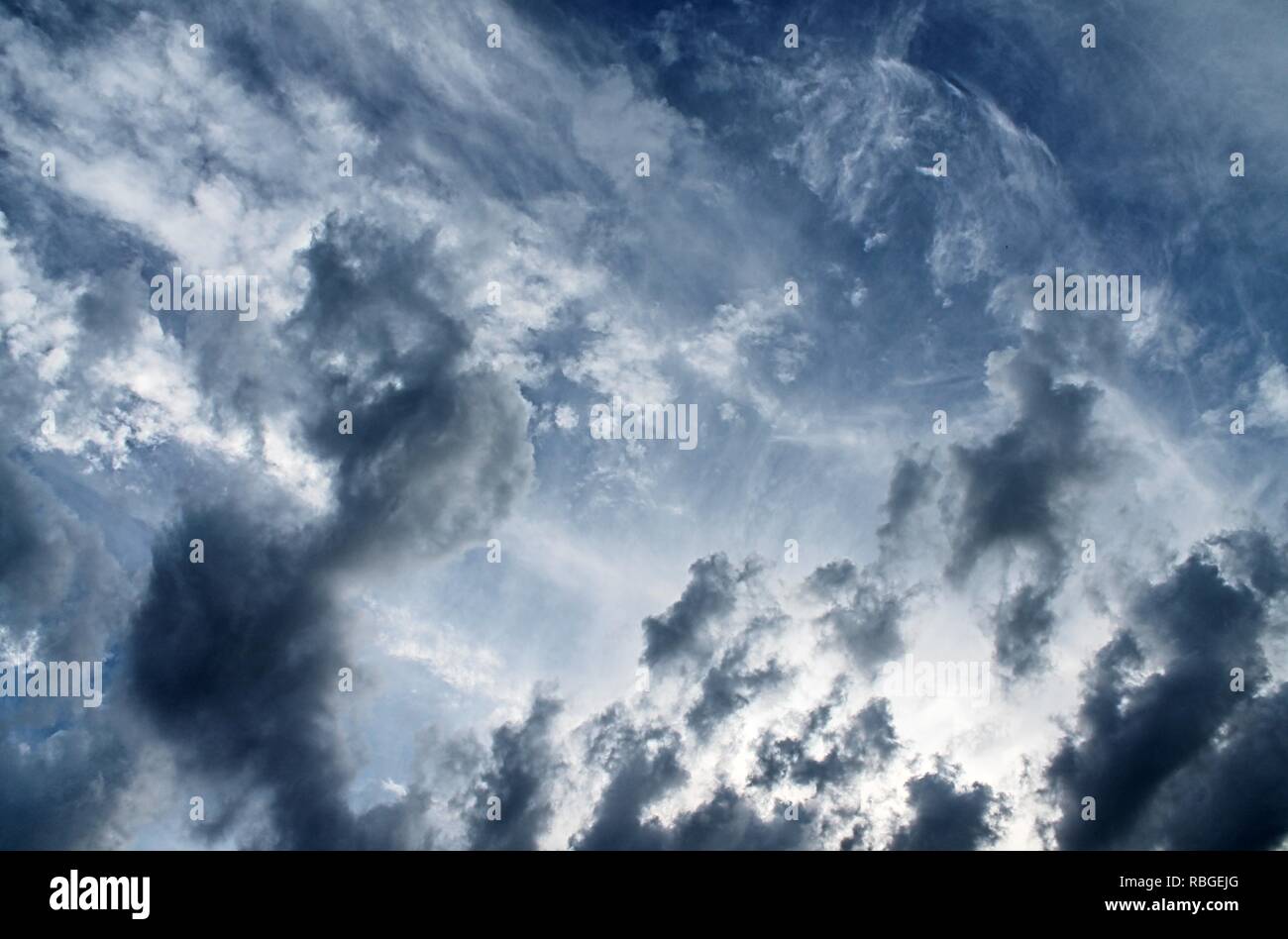 Beautiful cloud formations in the sky Stock Photo - Alamy