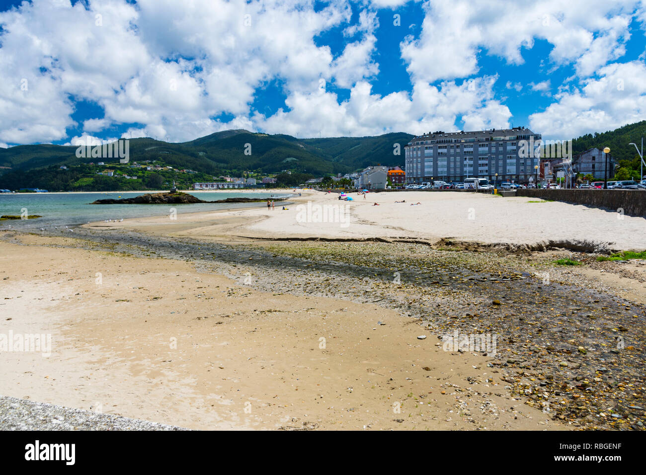 Covas beach located in ovas in the municipality of viveiro in lugo ...