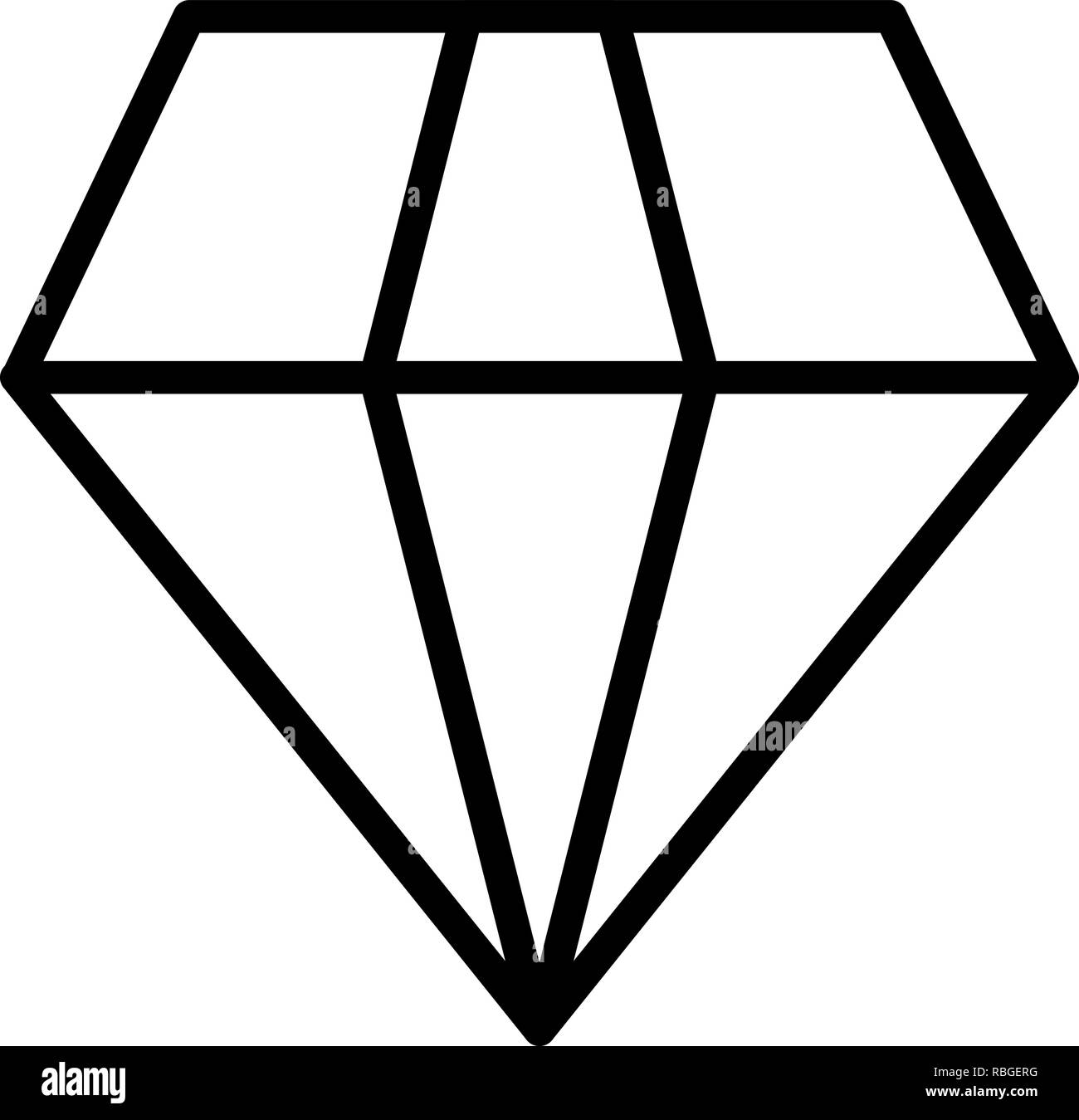 Vector Diamond Icon Stock Vector Image & Art - Alamy