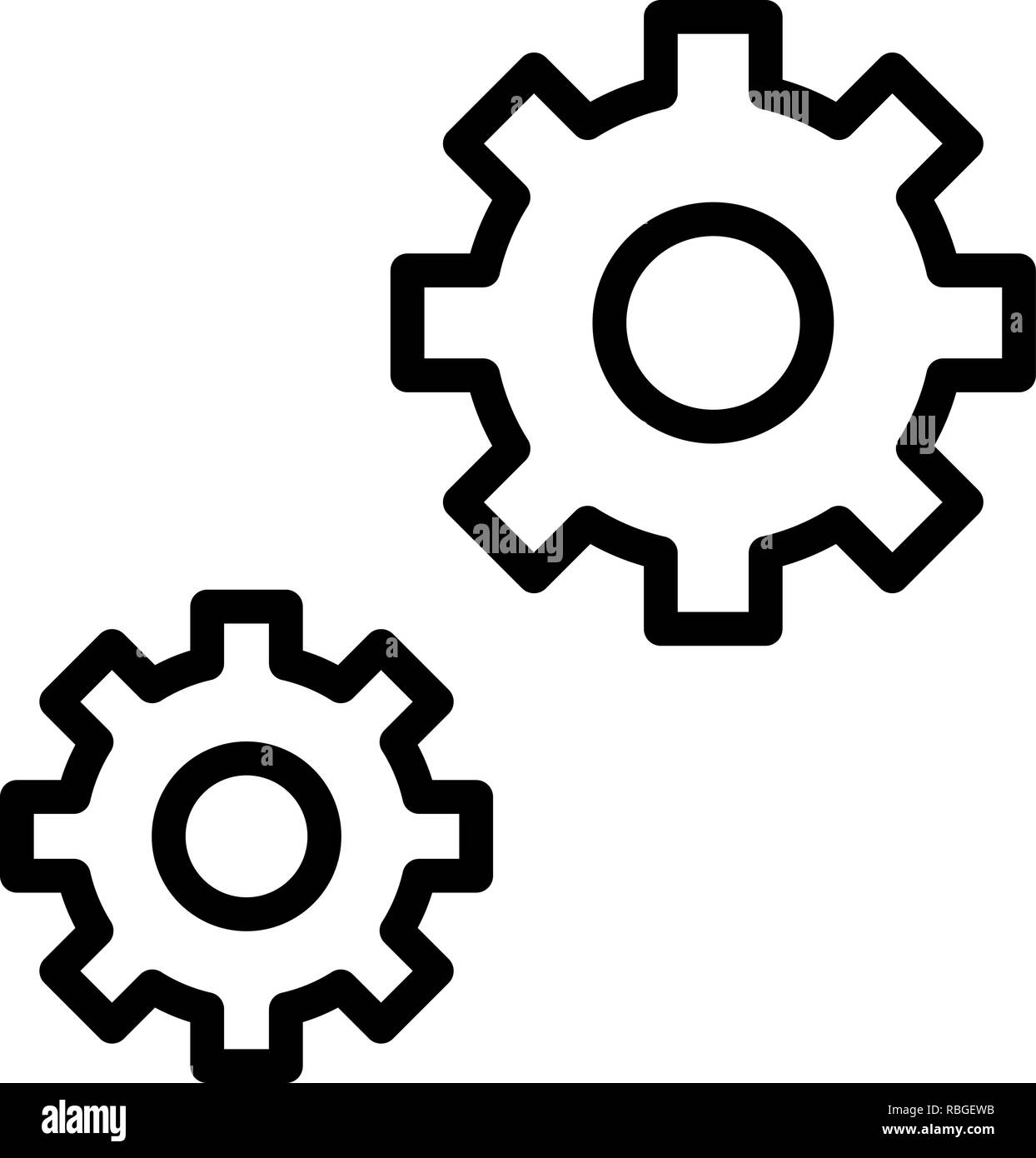 Vector Settings Icon Stock Vector Image & Art - Alamy